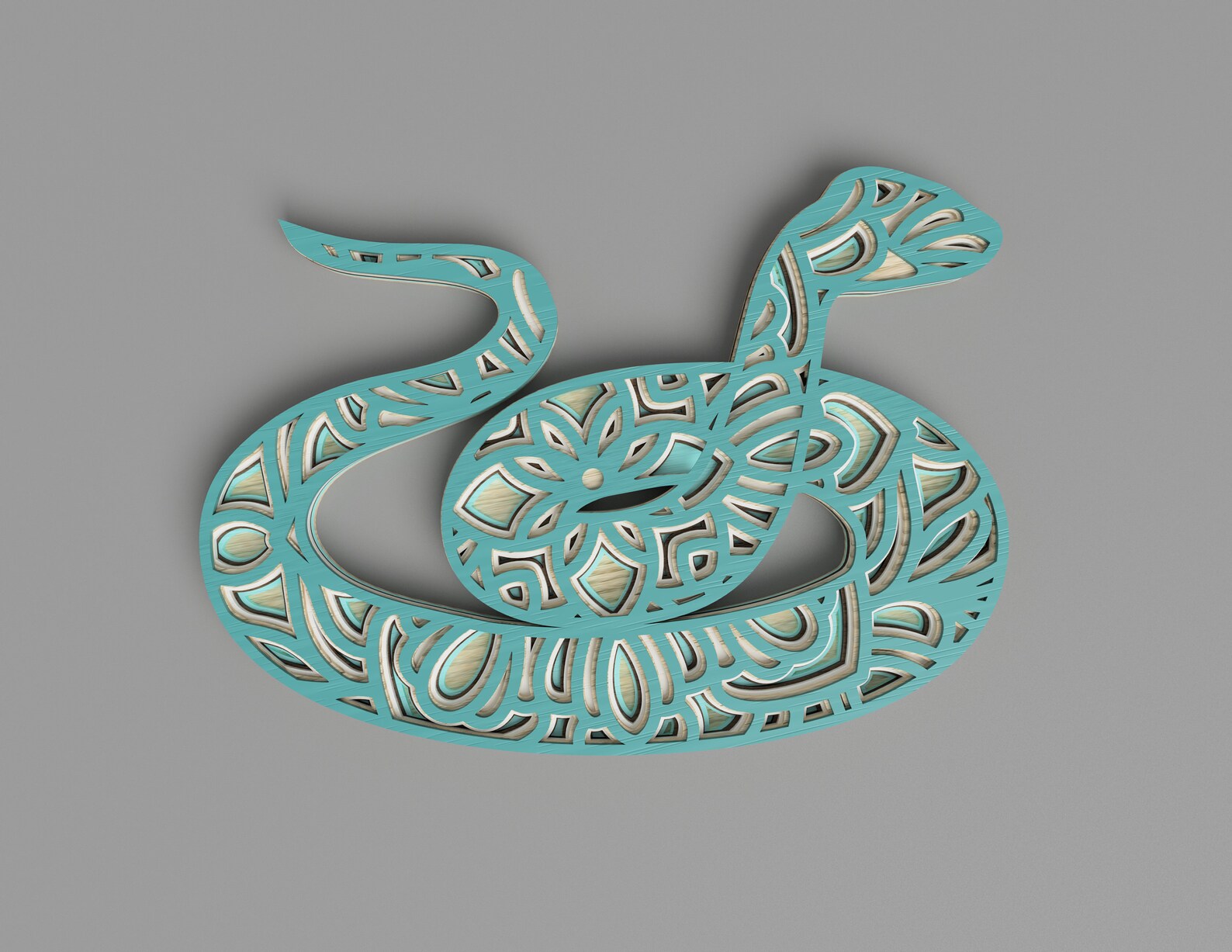 Snake Laser Cut File Layered Svg Vector Design Dxf File for - Etsy Hong ...