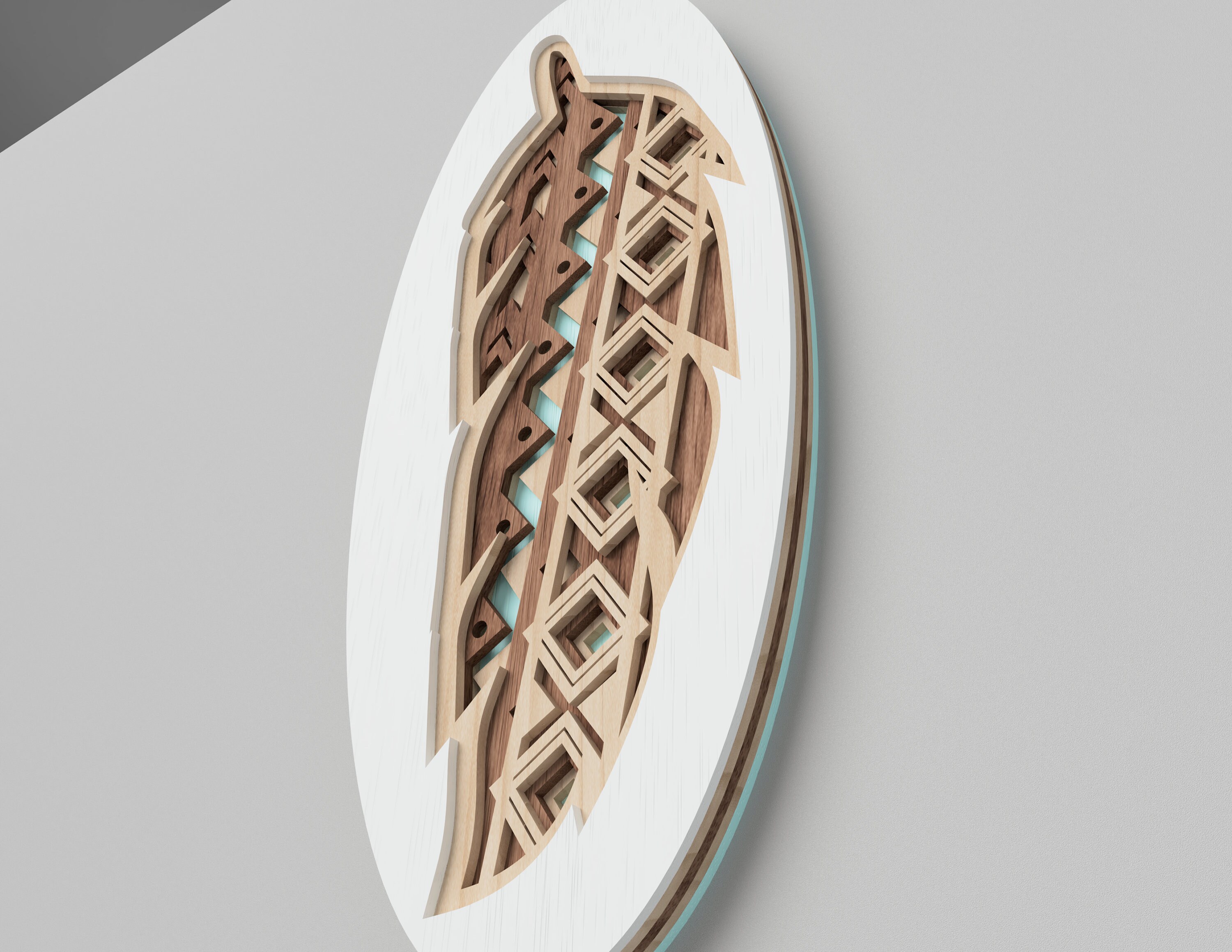 Feather Laser Cut File Feather SVG Feather Vector File Ai - Etsy Canada