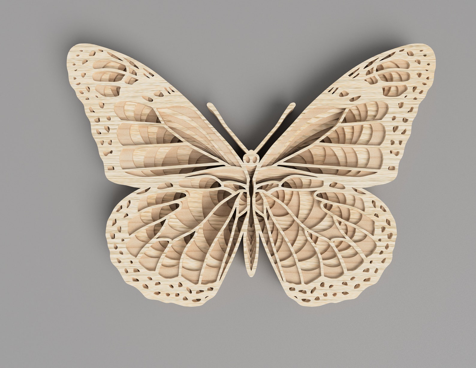 Butterfly Laser Cut File Layered Svg Vector Design Dxf File - Etsy