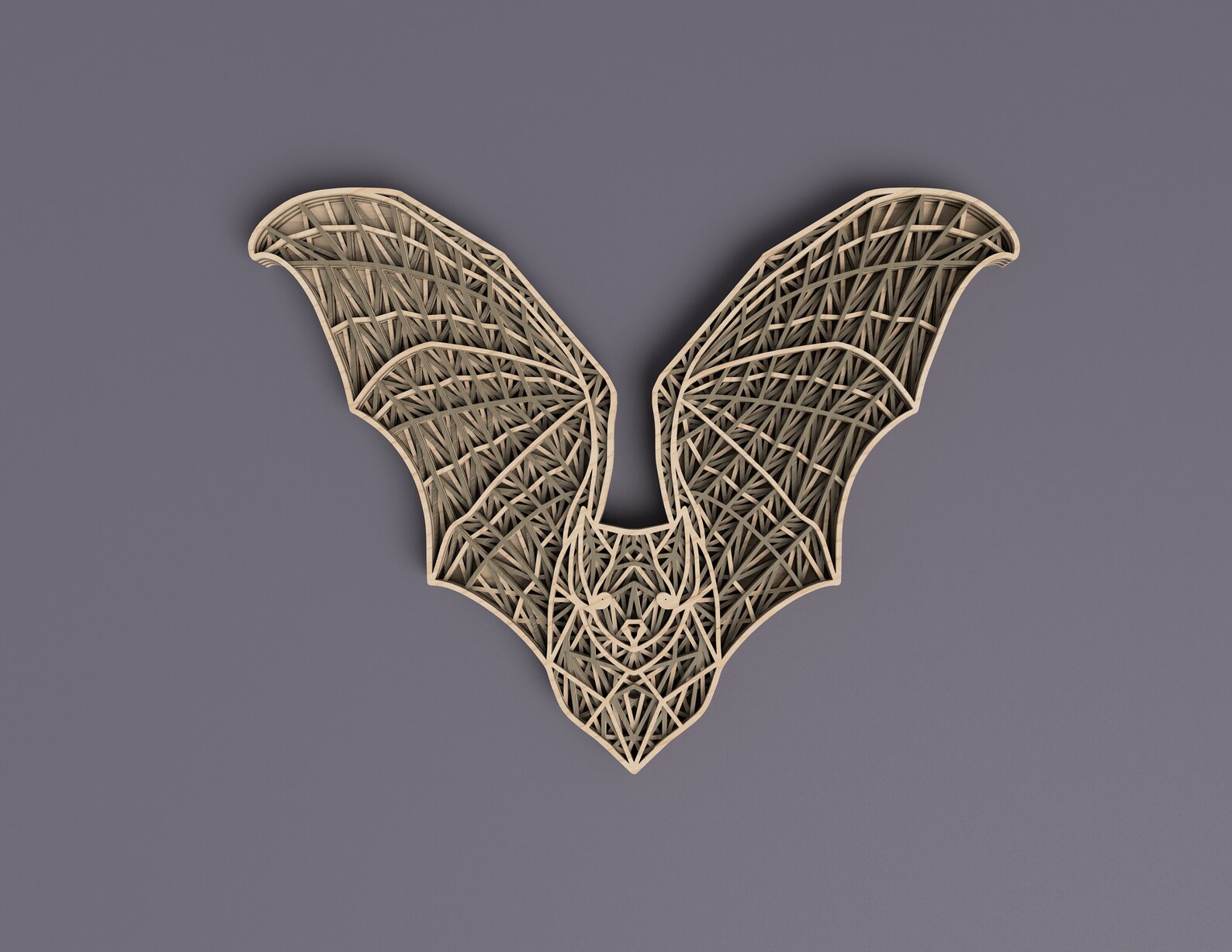 Bat laser cut file layered svg vector design dxf file for | Etsy