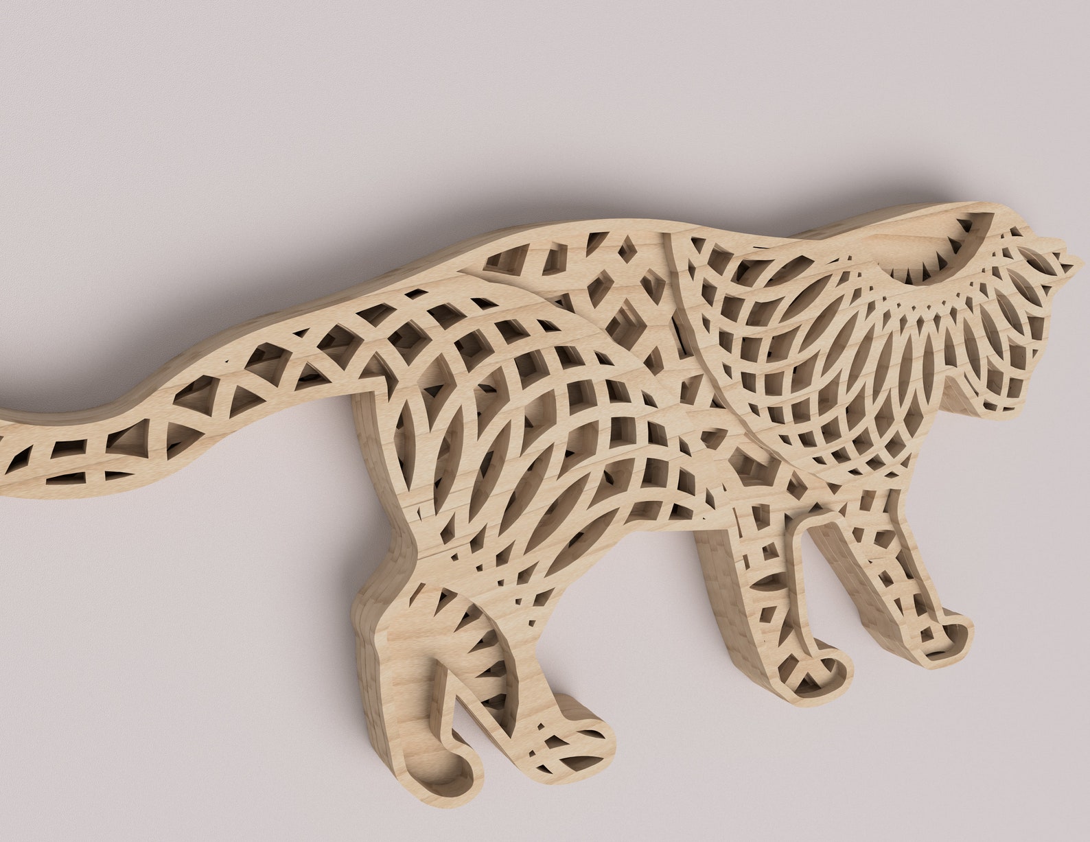 Cat laser cut file layered svg vector design dxf file for | Etsy