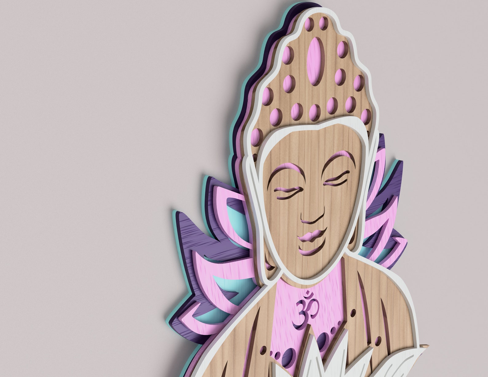 Buddha Laser Cut File Layered Svg Vector Design Dxf File - Etsy Canada