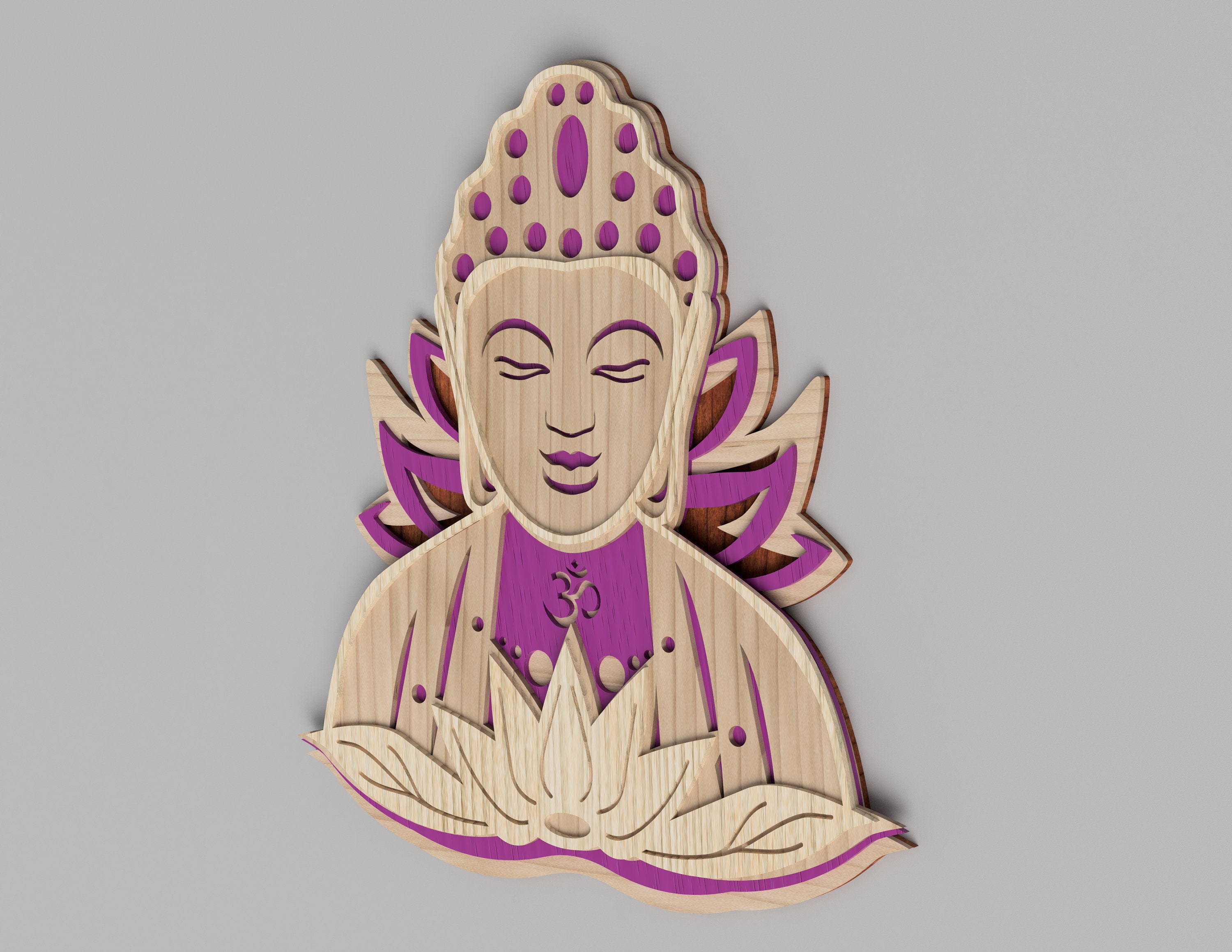 Buddha Laser Cut File Layered Svg Vector Design Dxf File - Etsy Canada