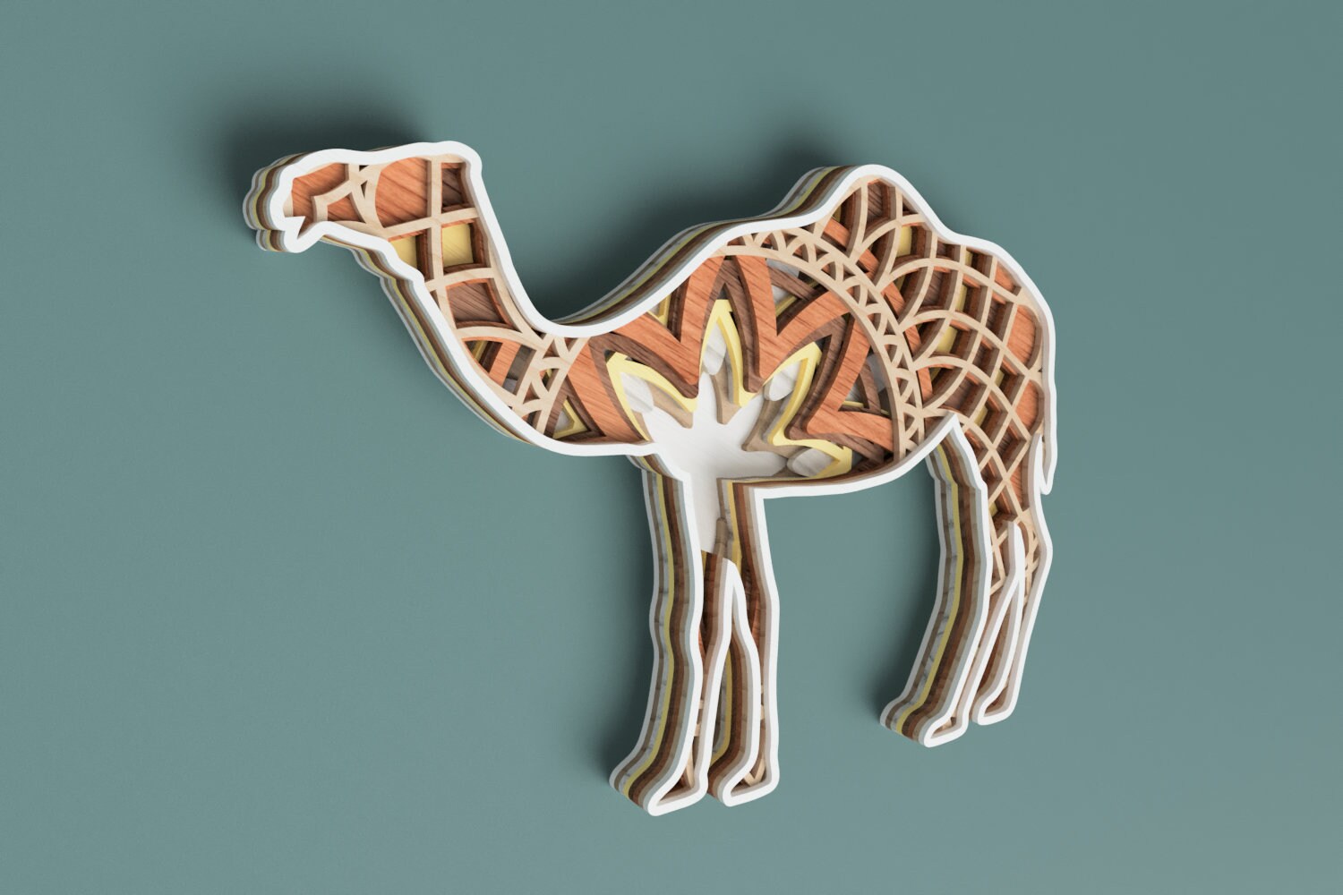Camel Laser Cut File, Layered SVG for Cricut, Camel Mandala - Etsy