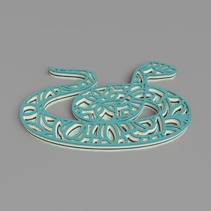 Snake Laser Cut File, Layered Svg, Vector Design, Dxf File for Laser ...
