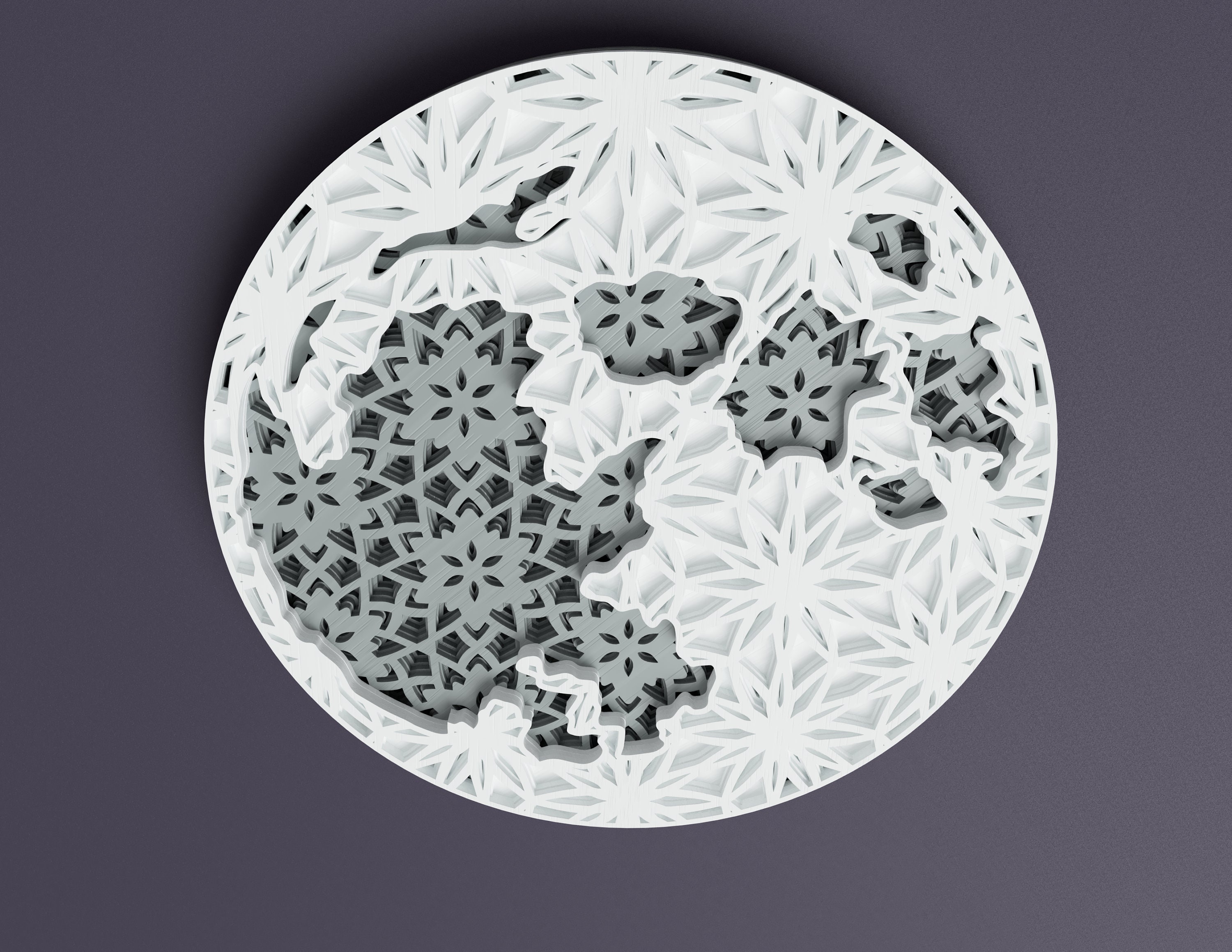 Full Moon Laser Cut File Layered Svg Vector Design Dxf File - Etsy