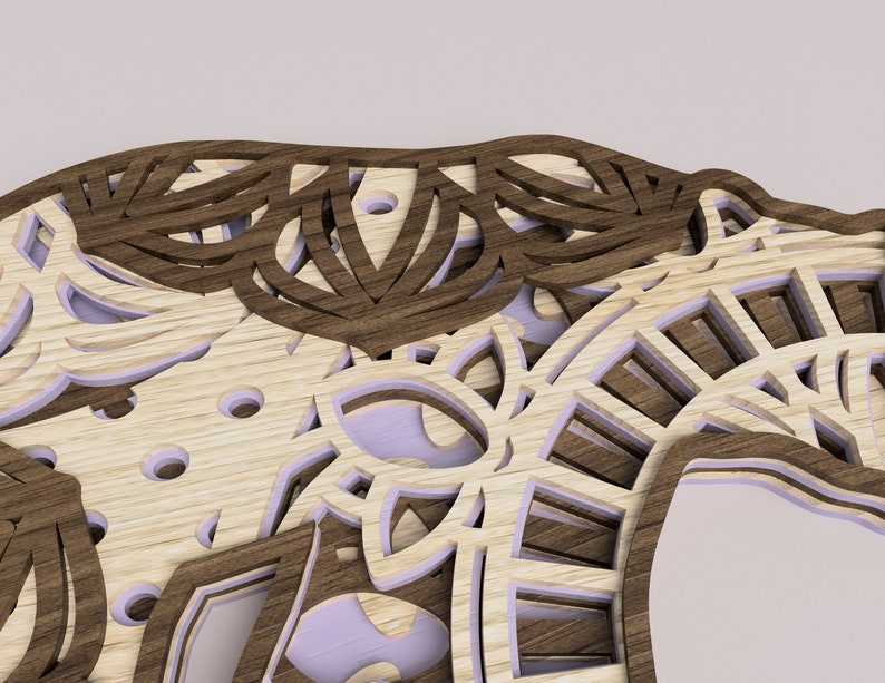 Bear Laser Cut File Layered Svg Vector Design Dxf File for | Etsy