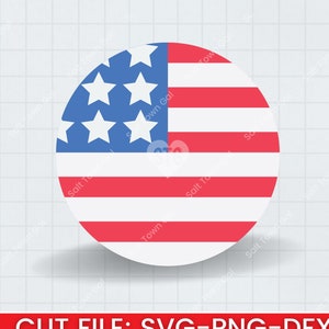 US Flag Svg-circle Us Flag Svg-american Flag Svg-4th of July Svg ...