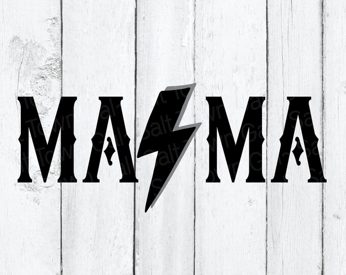 Mama Svg-rock Mama Svg-mama Svg Shirt-mama Lightning Svg-this Mama ...
