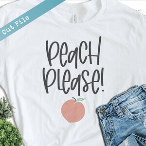 Peach Please Svg-peach Svg-fruit Svg-peach Please PNG EPS DXF Cutfiles ...