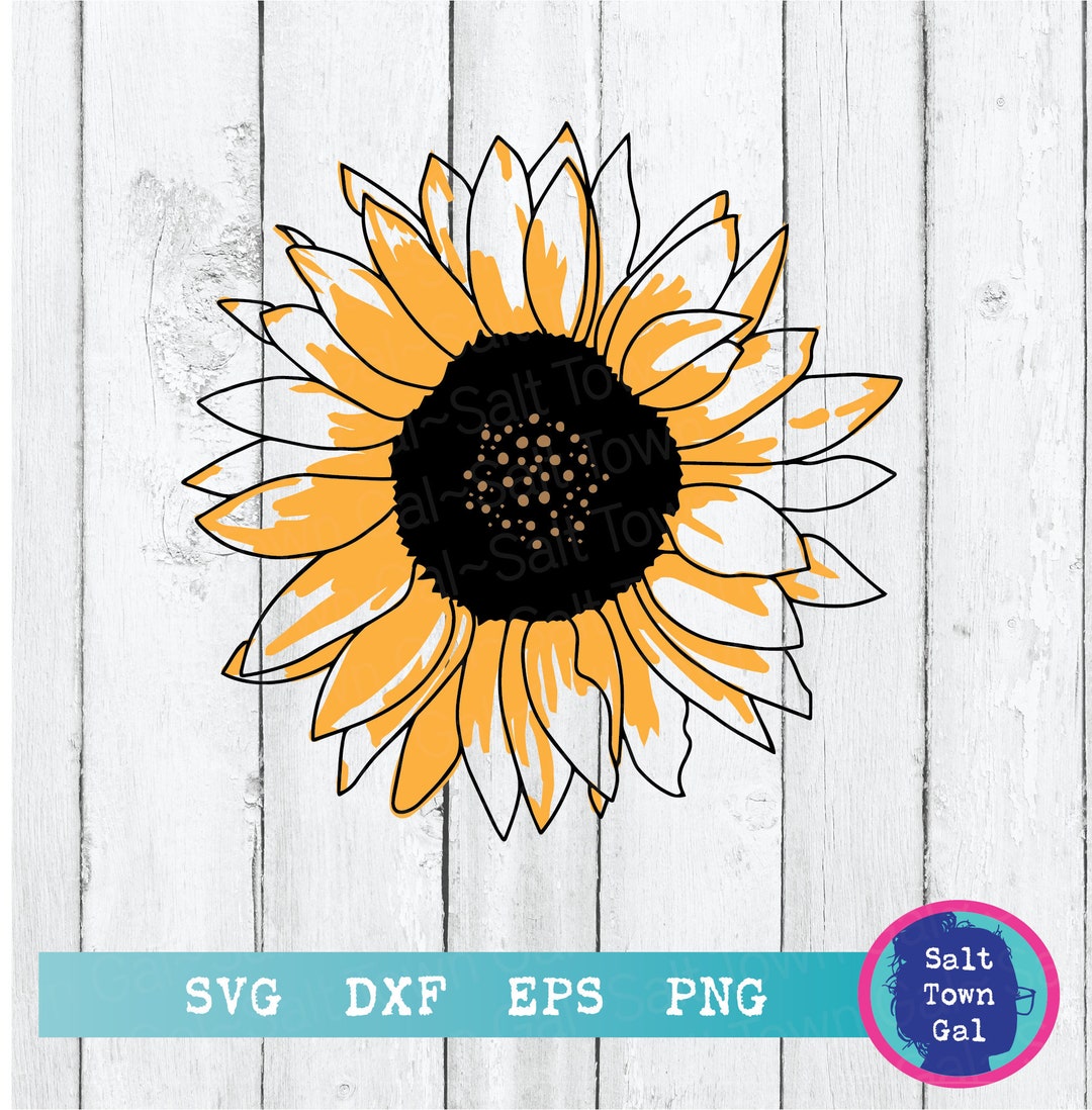 Sunflower Svg-sunflower Decal Svg-cricut Sunflower Svg-sunflower ...