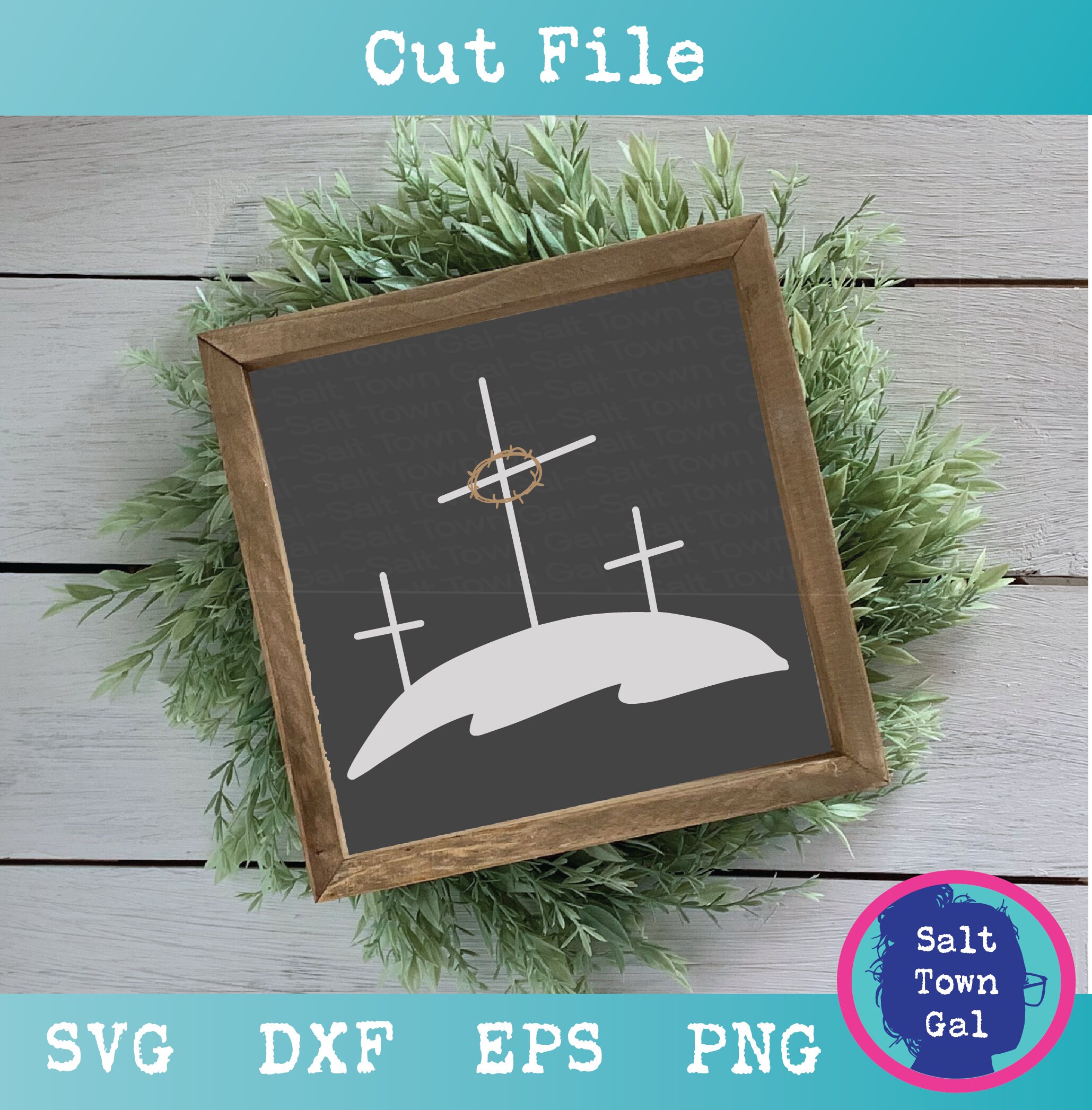 Calvary Svg-cross-jesus Easter Svg-christian Easter | Etsy