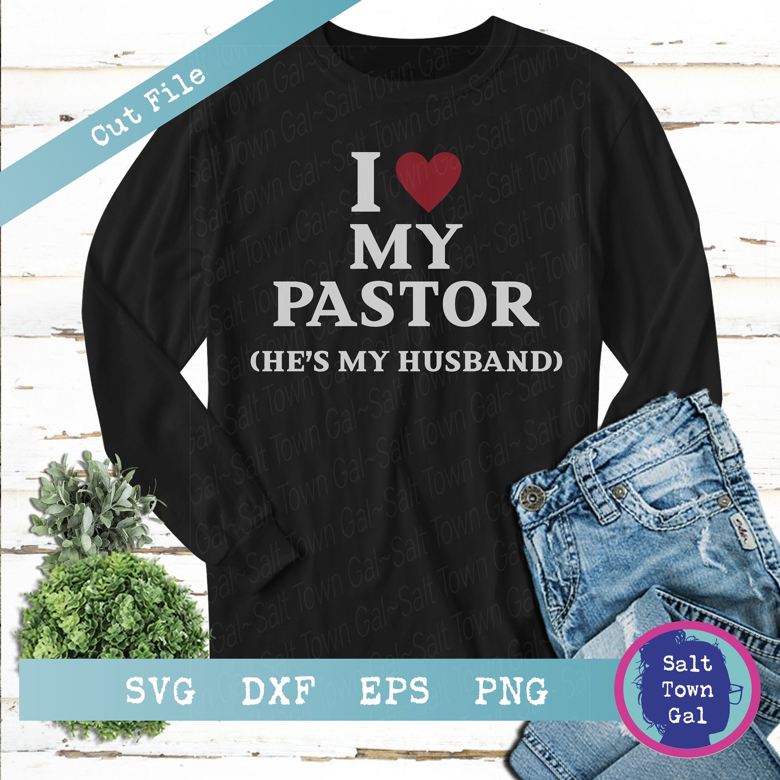 I Love My Pastor Svg-Pastor Svg-Pastors Wife Gift Svg-Preacher | Etsy