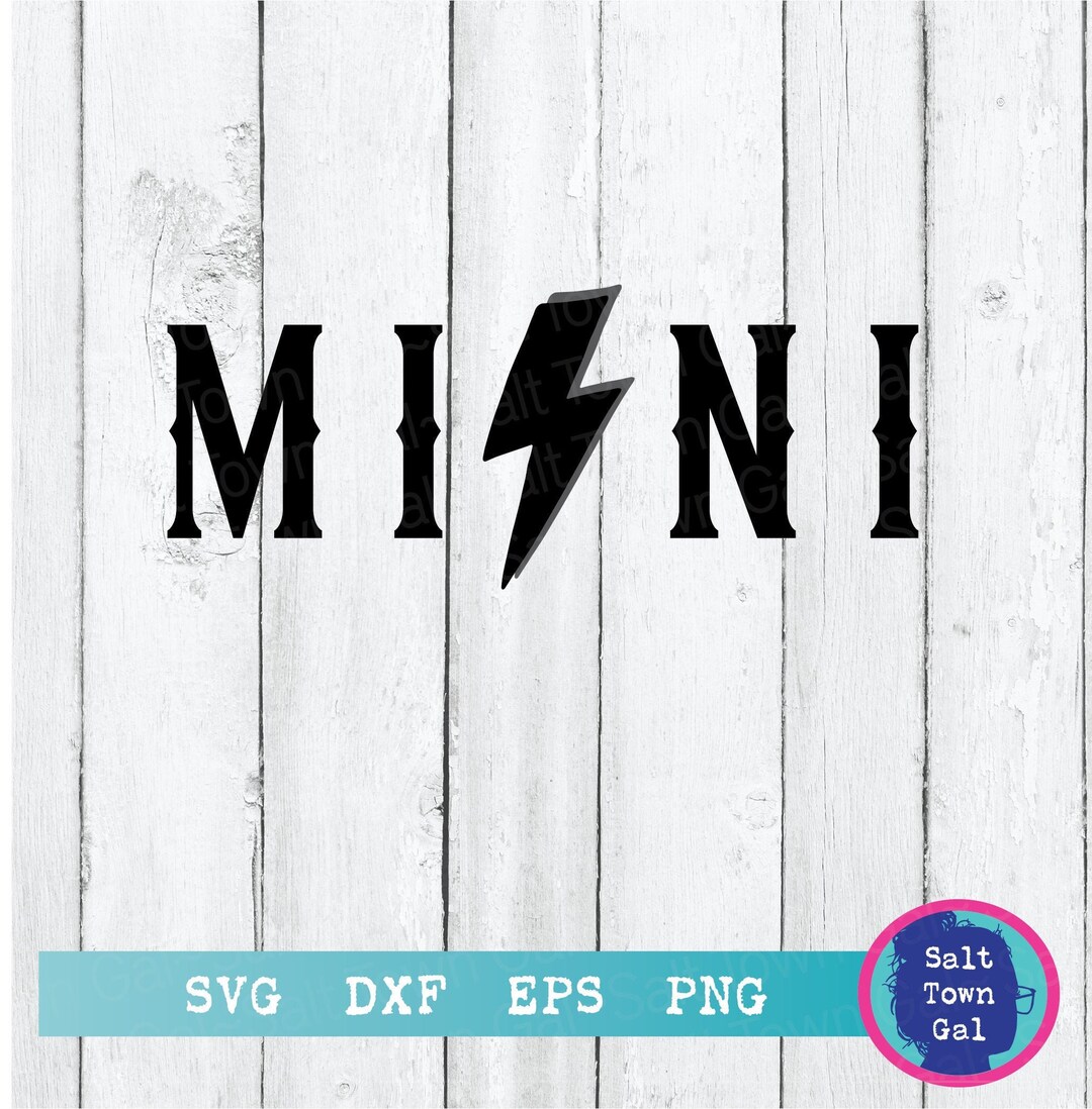 Mini Svg-mini Lightning Bolt Svg-mini Rock Inspired Svg-mini Rockstar ...