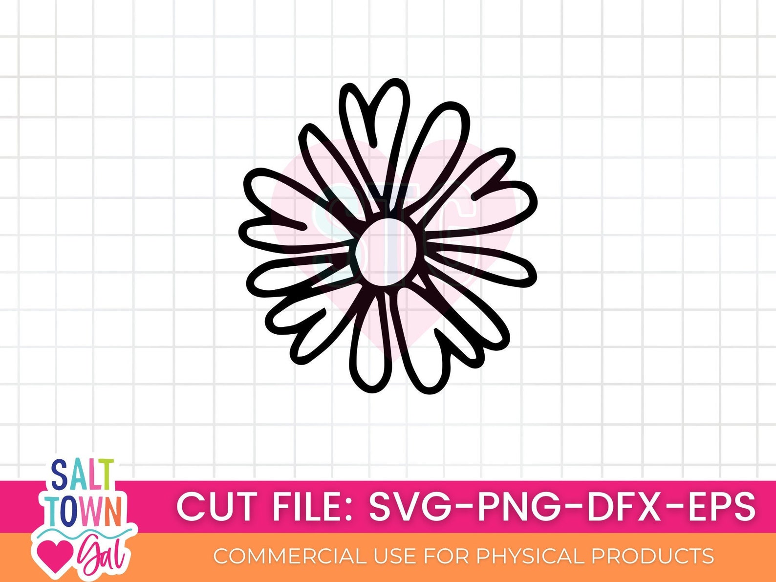 Daisy Svg-simple Daisy Svg-daisy Flower Svg-simple Daisy Cut - Etsy