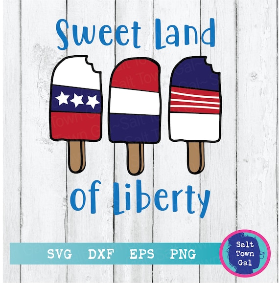 USA Popsicle-popsicle Svg-sweet Land of Liberty Svg-patriotic | Etsy