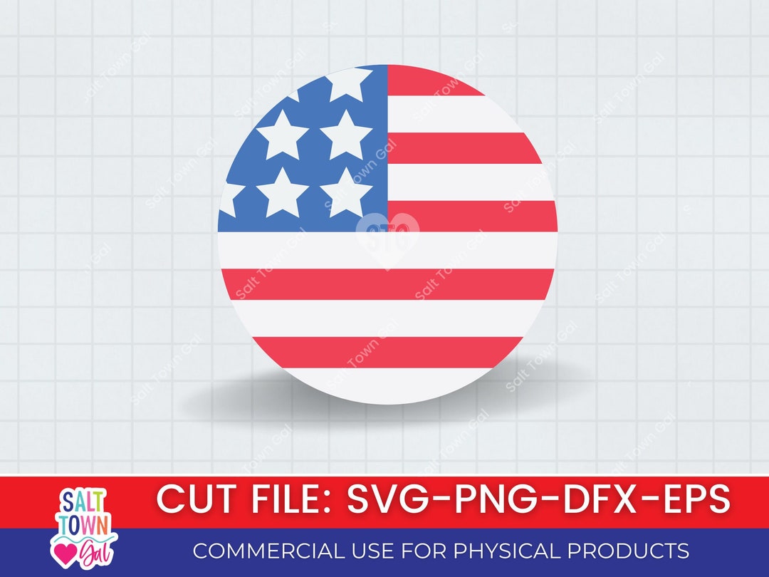 US Flag Svg-circle Us Flag Svg-american Flag Svg-4th of July Svg ...