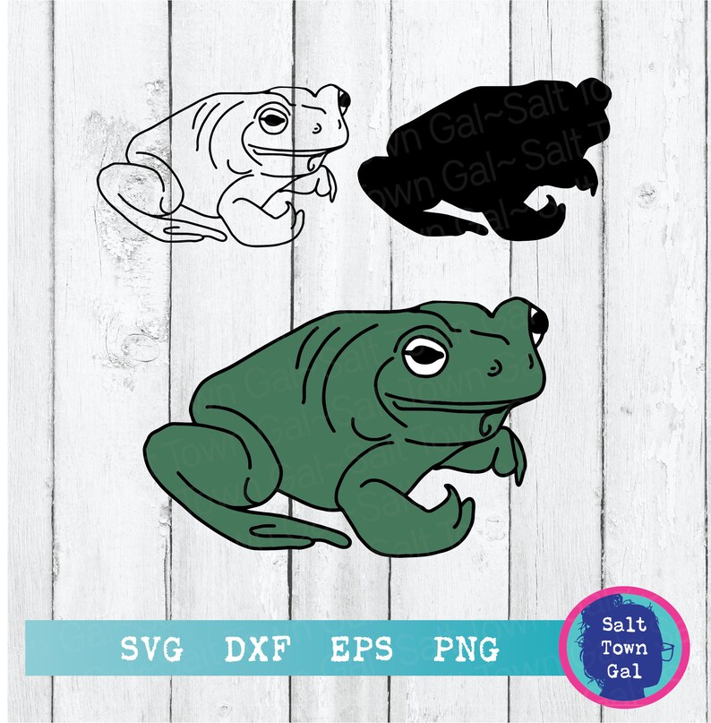 Frog Svg-toad Png-cricut Silhouette Frog Cut File-frog - Etsy