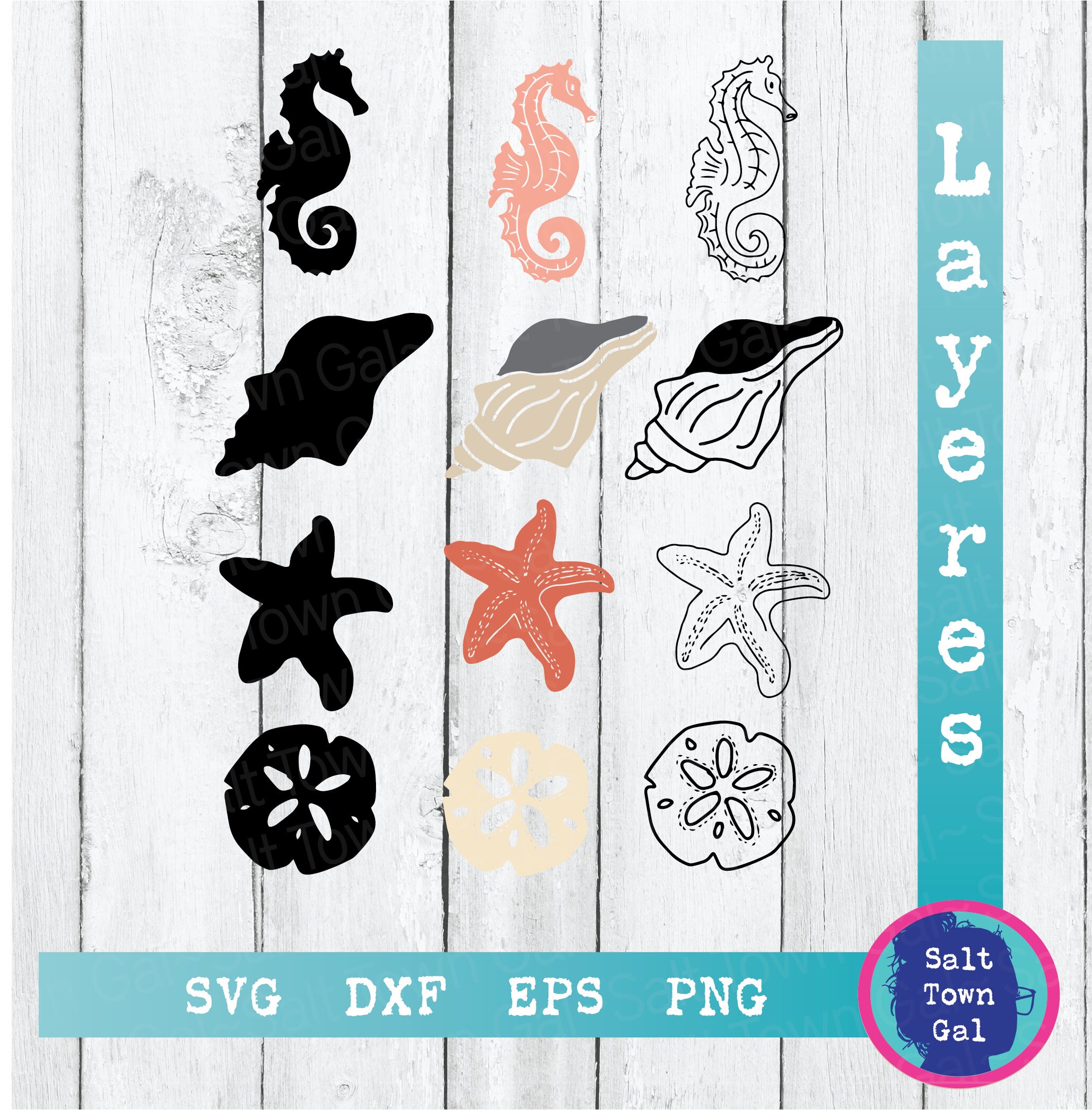 Under the Sea Svg-Sea Creatures Svg-Ocean Creatures Svg-Beach | Etsy