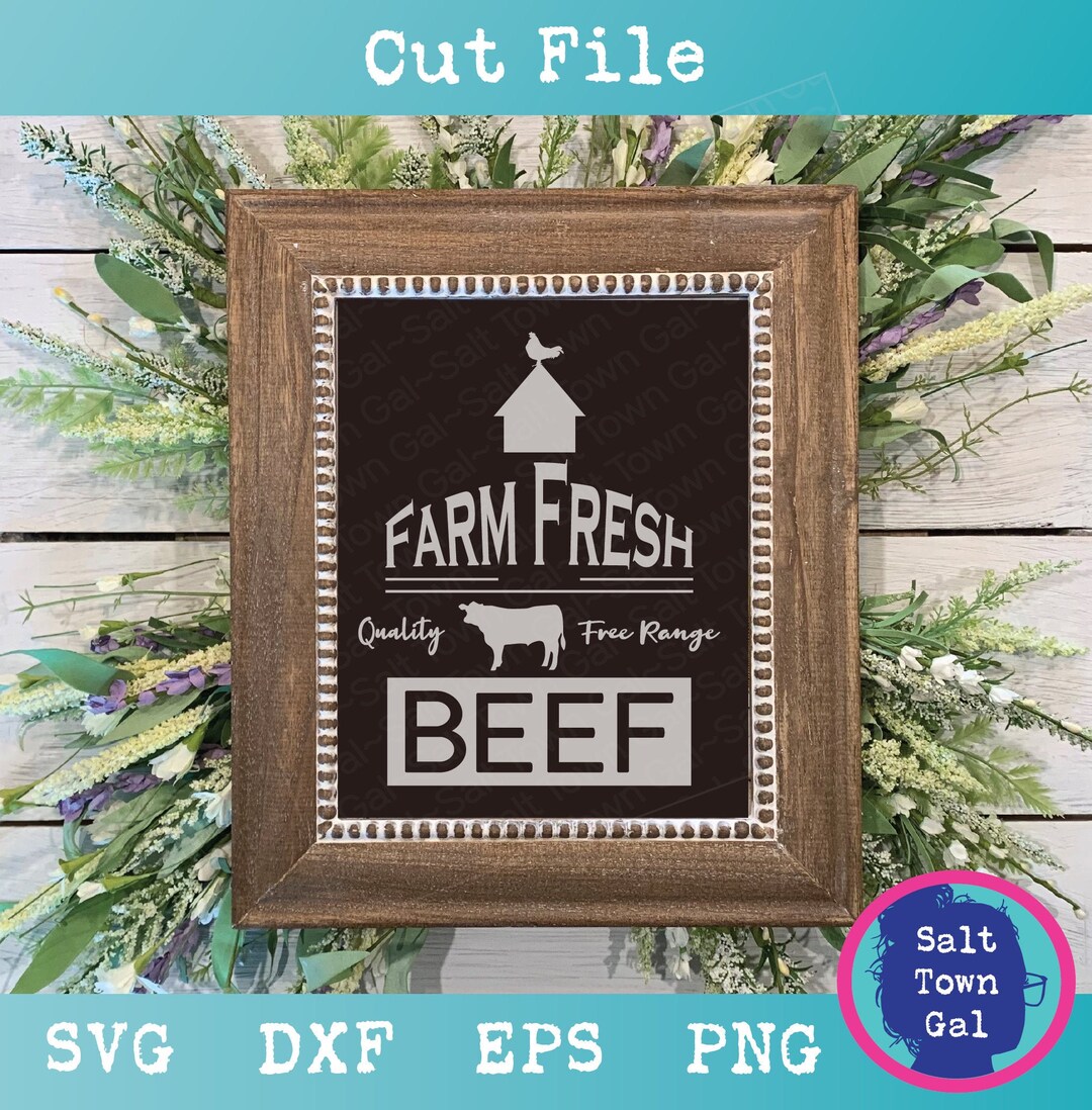 Beef Svg-beef Sign Svg-farm Fresh Beef Svg-beef Cut Svg-farm - Etsy
