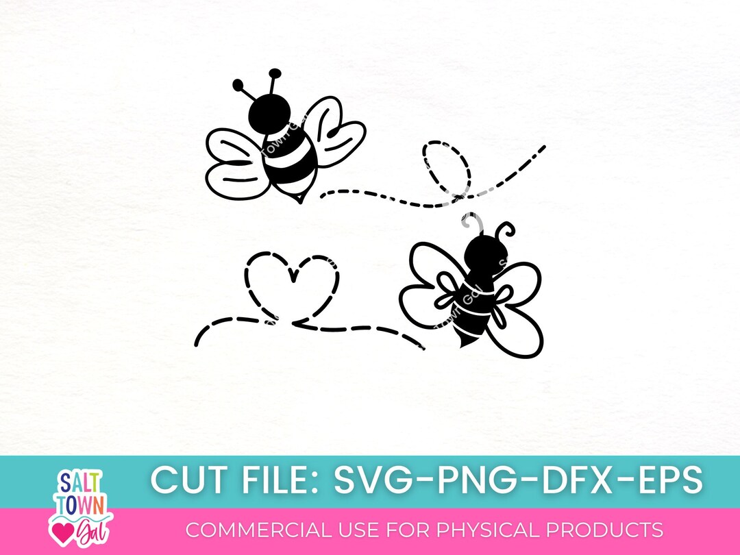 Spring Bees Svg-bee Svg Files for Cricut-bumble Bee Svg-honey Bee Svg ...