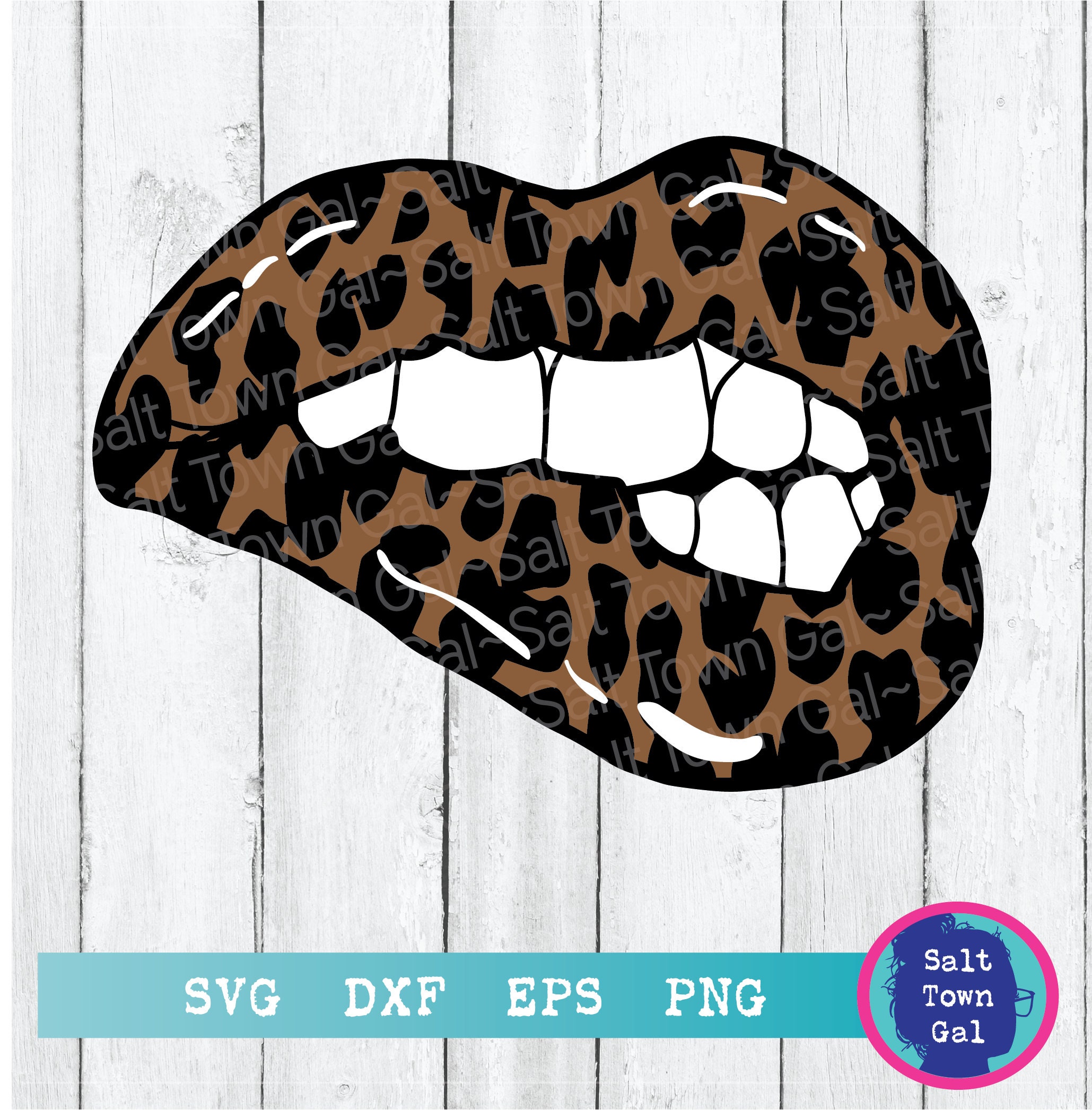 Lips Svg-biting Lips Svg-leopard Lips Svg-lip Svg-kiss - Etsy