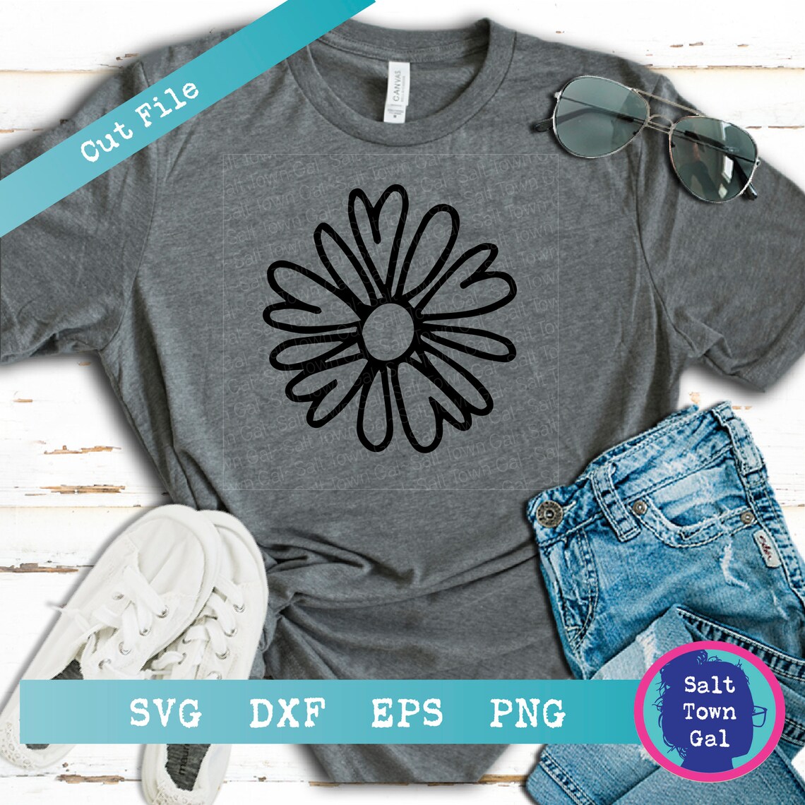 Daisy Svg-simple Daisy Svg-daisy Flower Svg-simple Daisy Cut | Etsy Canada