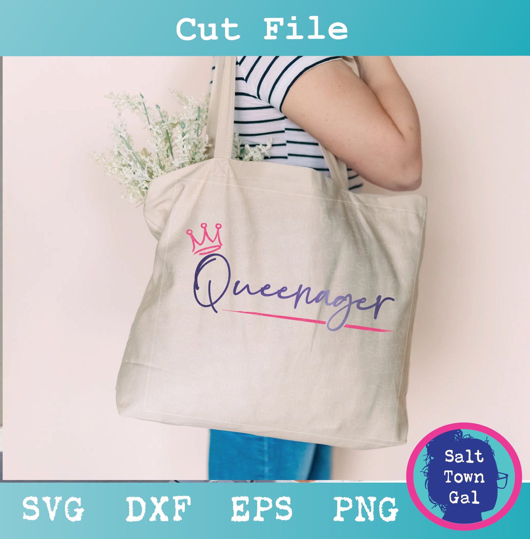 Queenager Svg-queen With Crown Svg File-senior Shirt | Etsy