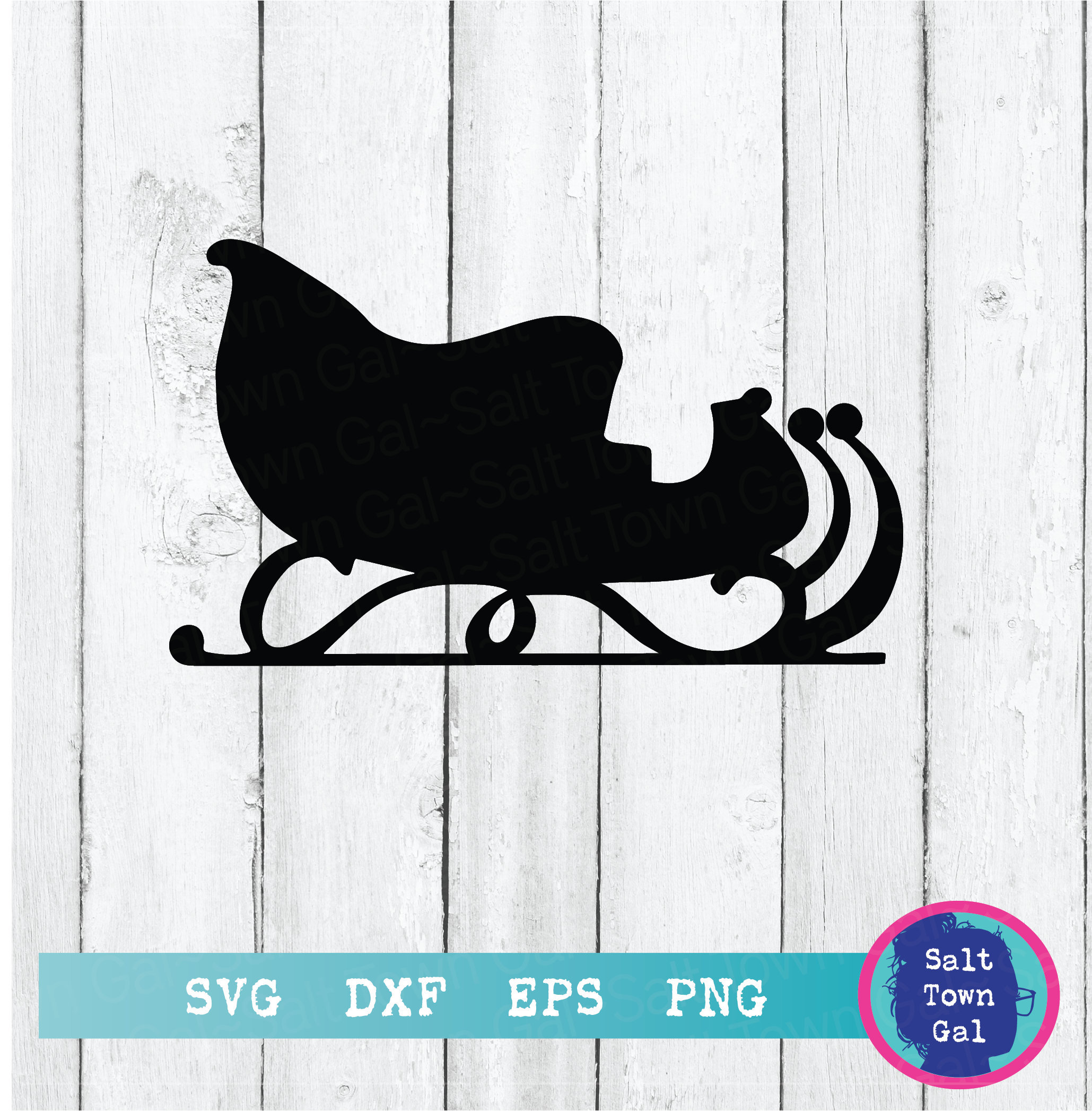Sleigh Svg-sleigh Cut File-sleigh Ride Svg-christmas Sleigh - Etsy ...