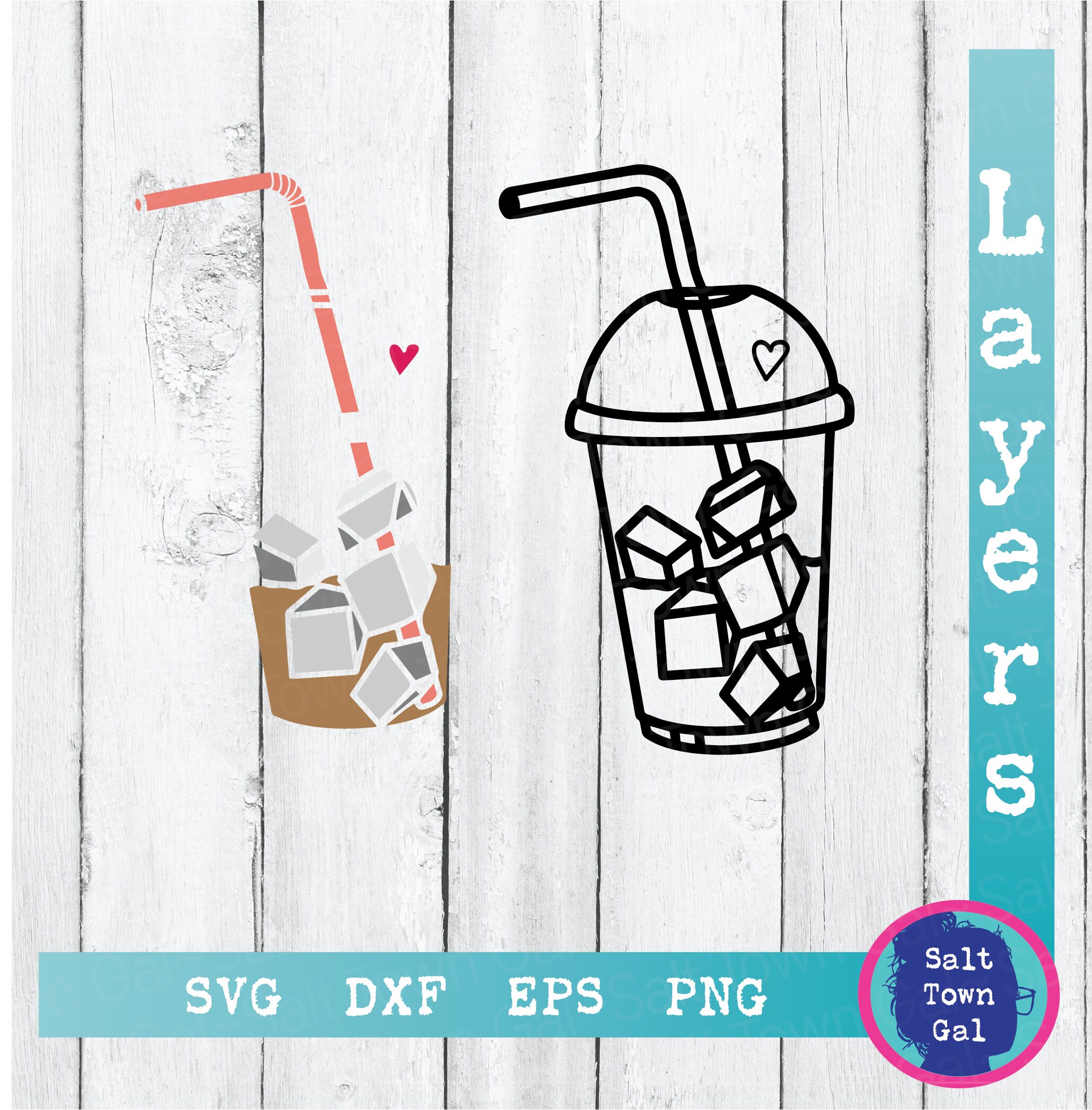 Iced Coffee Svg-iced Coffee to Go Svg-iced Coffee Png-iced | Etsy