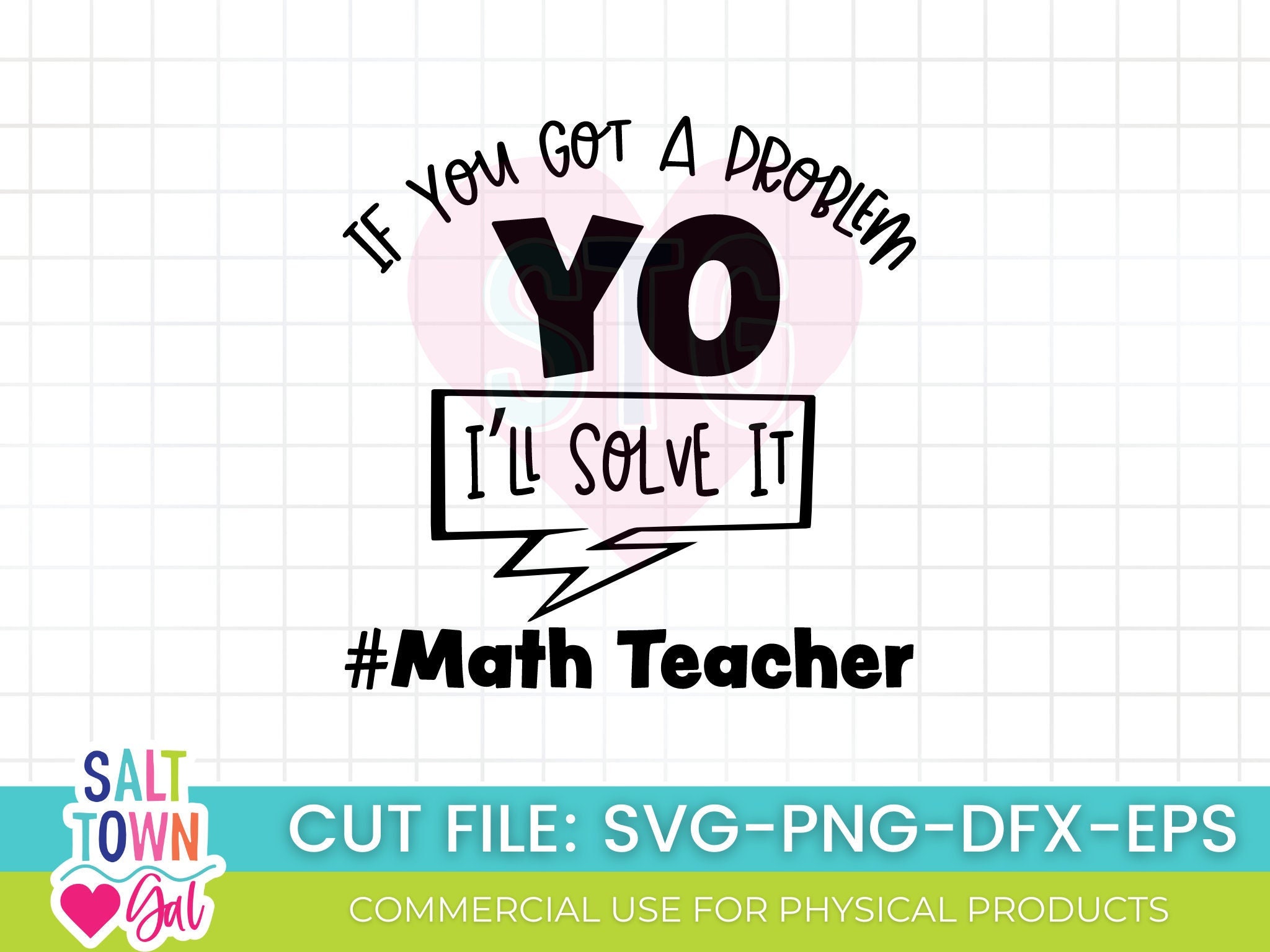 If You Got a Problem Svg-math Teacher Svg-teacher Svg-math - Etsy