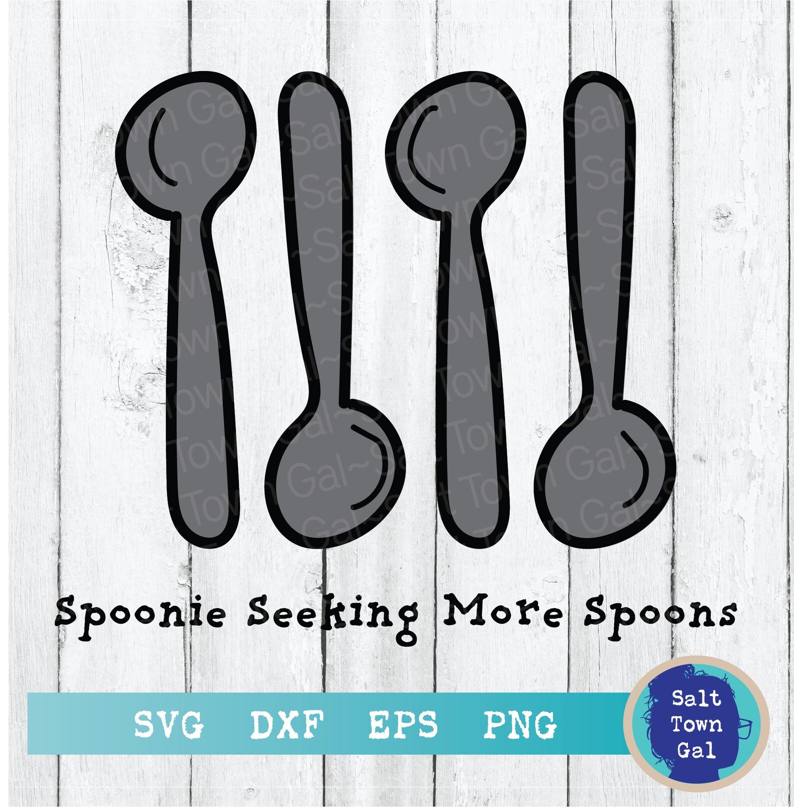 Spoonie Svg-Spoonie Cutfile for Silhouette-Spoons Svg-Chronic | Etsy