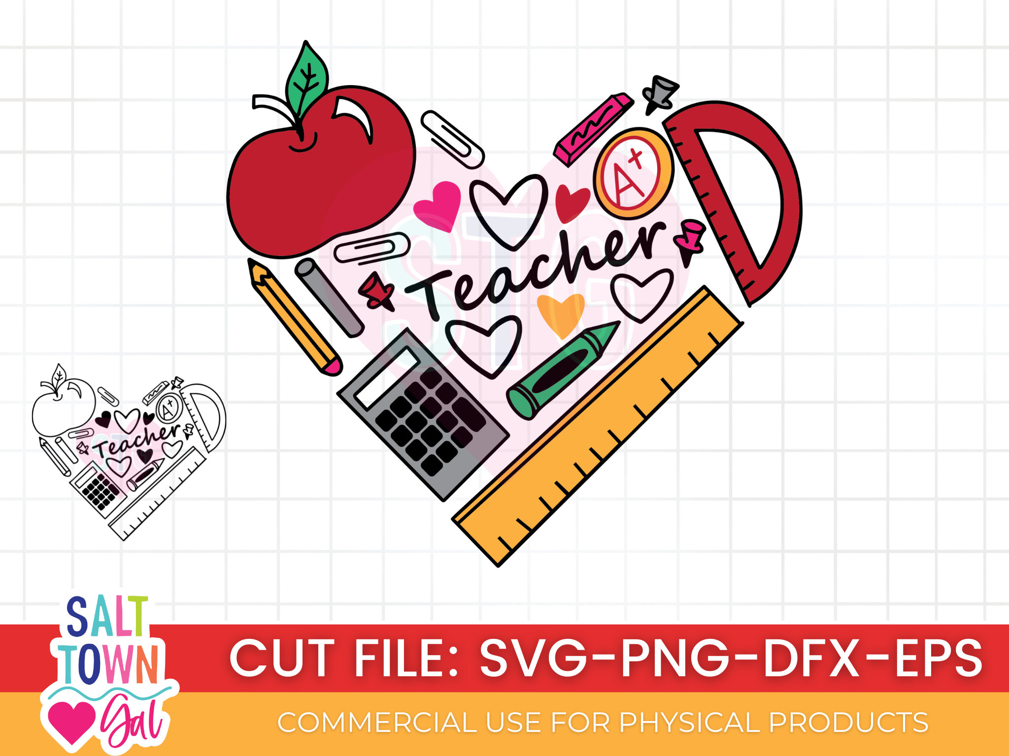 Teacher Svg-teacher SVG Bundle-teacher Heart Svg-teacher - Etsy