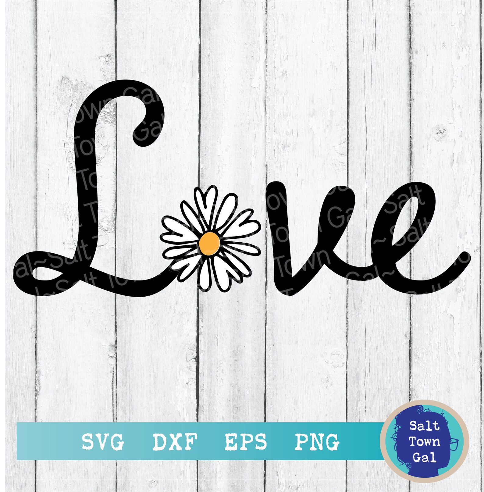 Daisy Svg-love With Daisy Svg-love Svg-daisy Flower Svg-floral - Etsy