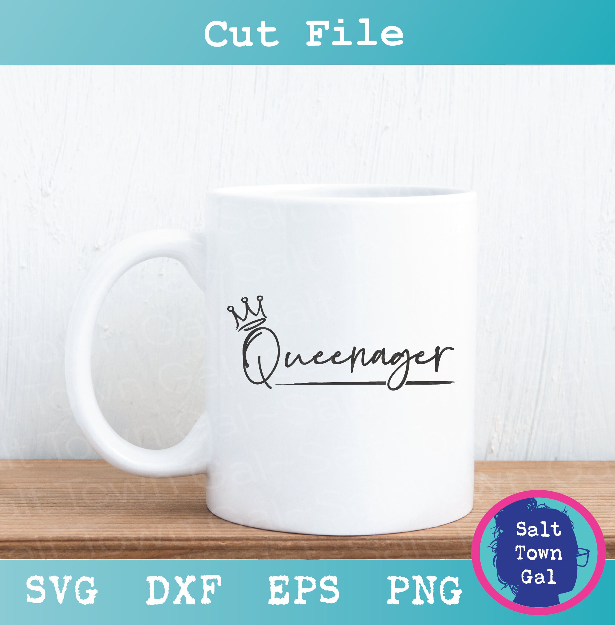 Queenager Svg-queen With Crown Svg File-senior Shirt - Etsy Australia