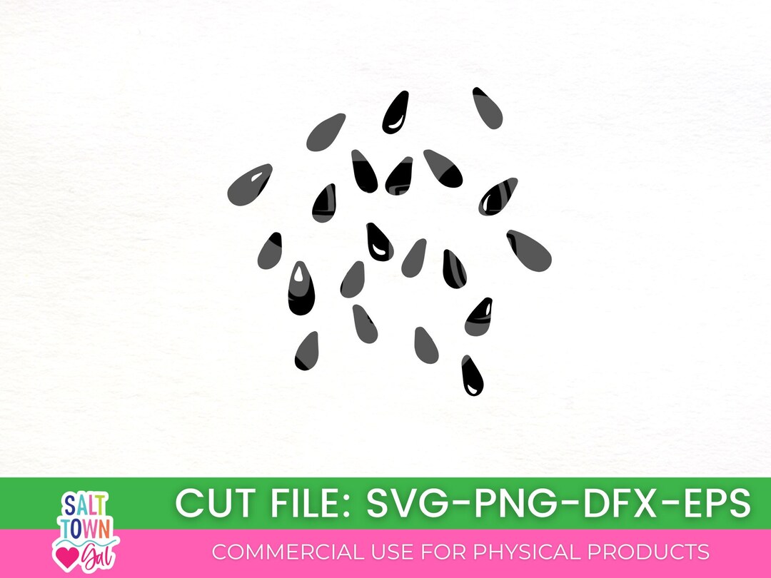 Watermelon Seeds Svg-seeds Svg-watermelon Seeds Cut File-watermelon ...