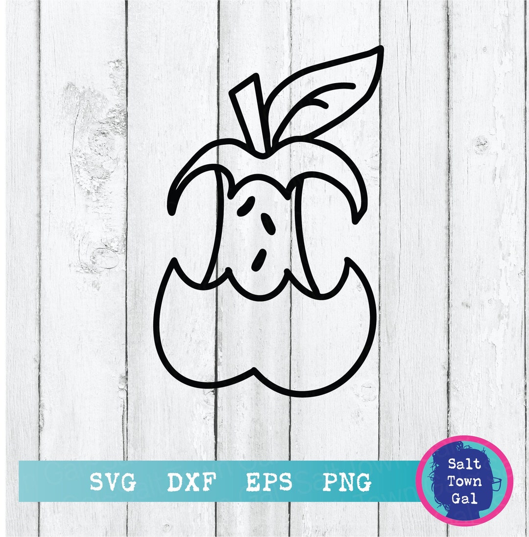 Apple Core Svg Png-apple Teacher Svg-apple Cut File for Cricut-apple ...