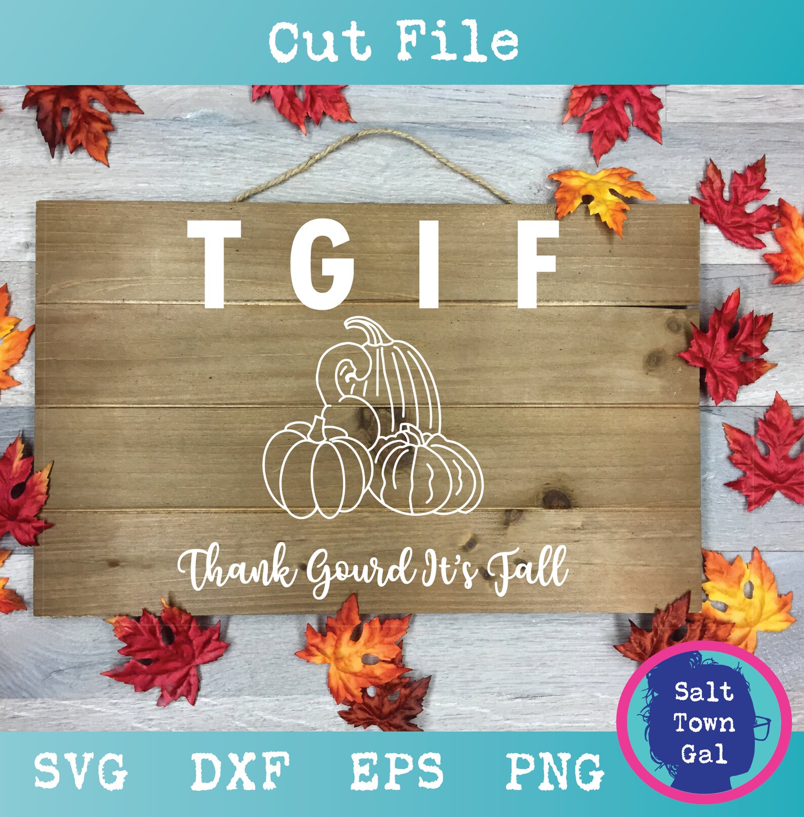 TGIF Svg-thank Gourd It's Fall Svg-tgif Fall Svg-thank - Etsy Canada