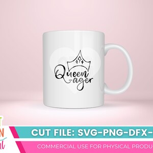 Queen-ager Svg-queen With Crown-senior Lady Shirt Design-birthday Queen ...
