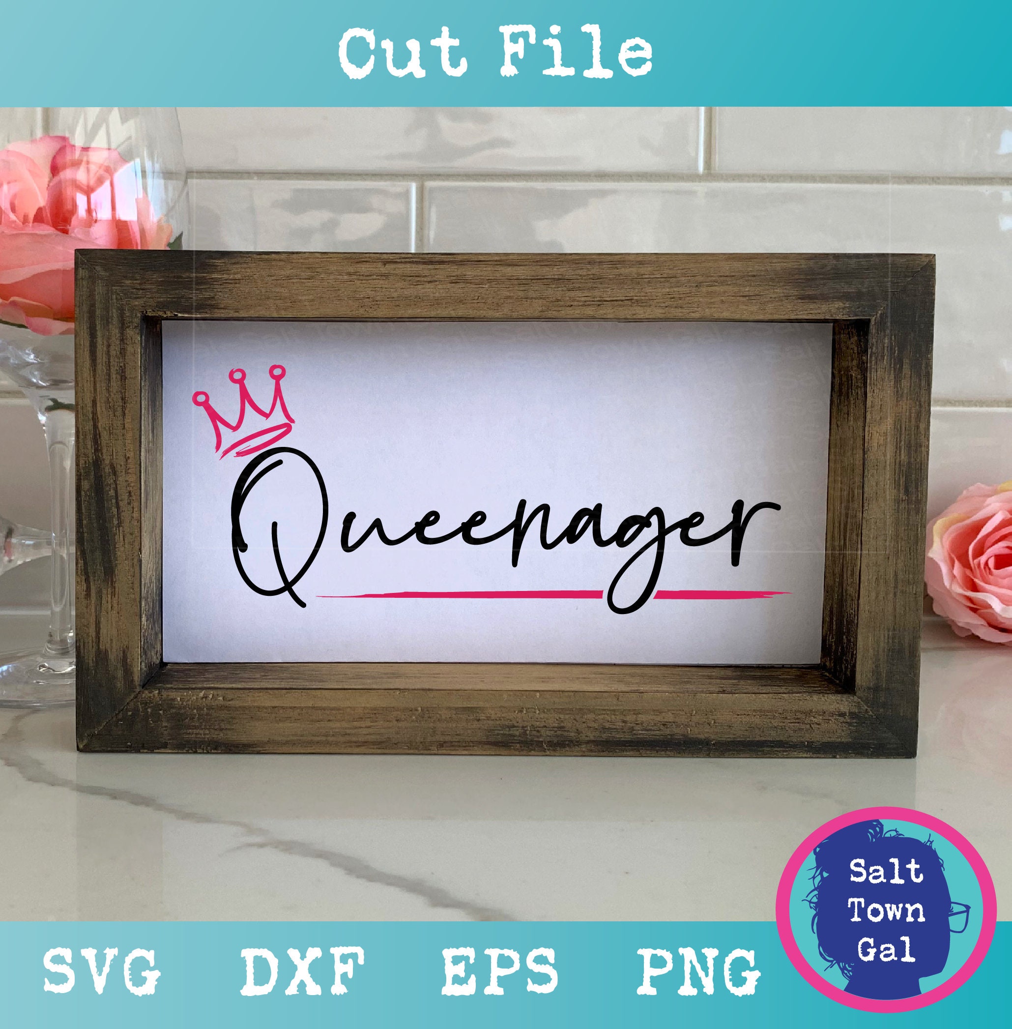 Queenager Svg-queen With Crown Svg File-senior Shirt | Etsy