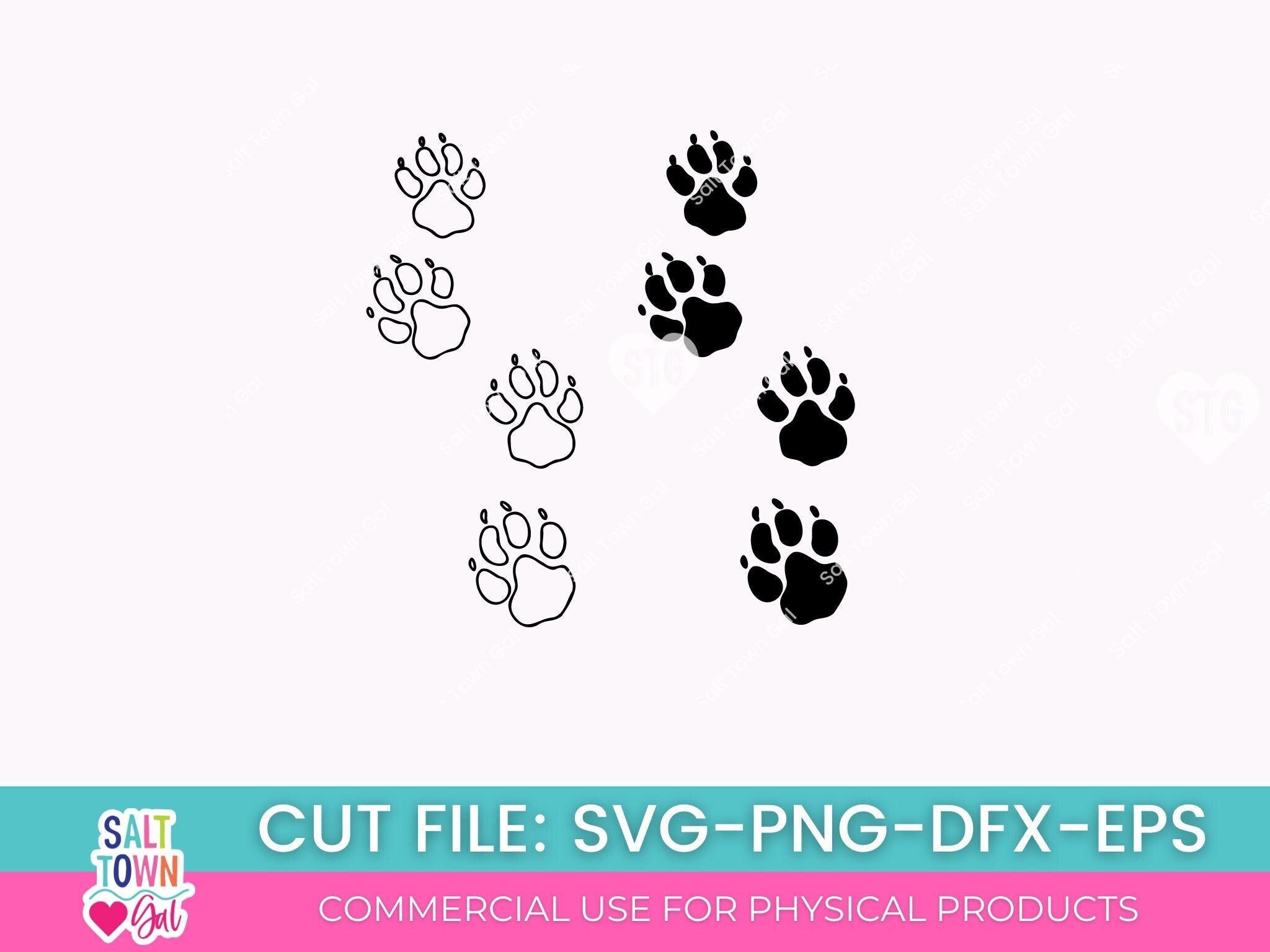 Cub Paw Print Svg Wolf Paw PNG Animal Paw Print Design Wolf - Etsy ...