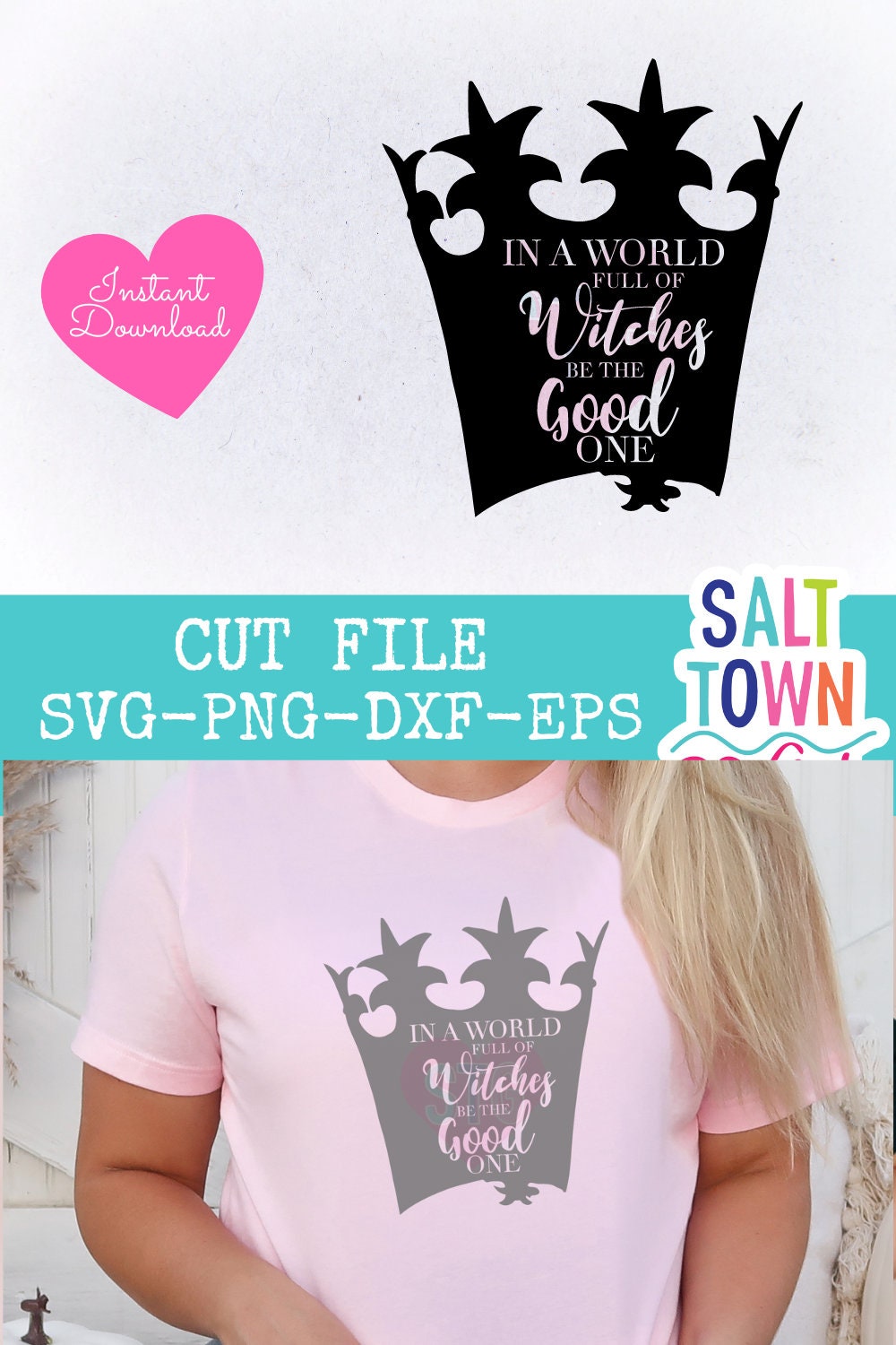 Good Witch Svg-in a World Full of Witches Svg-good Witch - Etsy