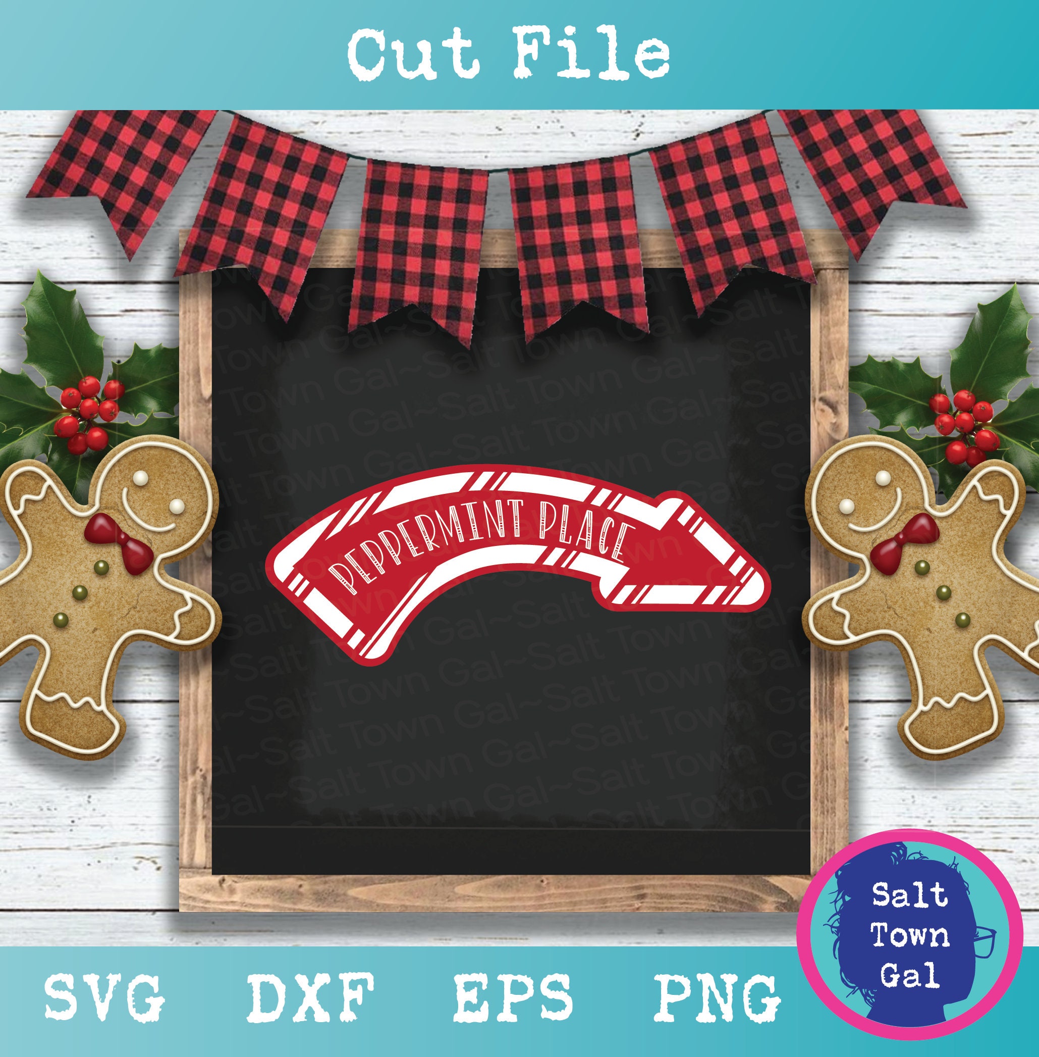 Peppermint Place Svg-peppermint Sign Svg-christmas Sign | Etsy