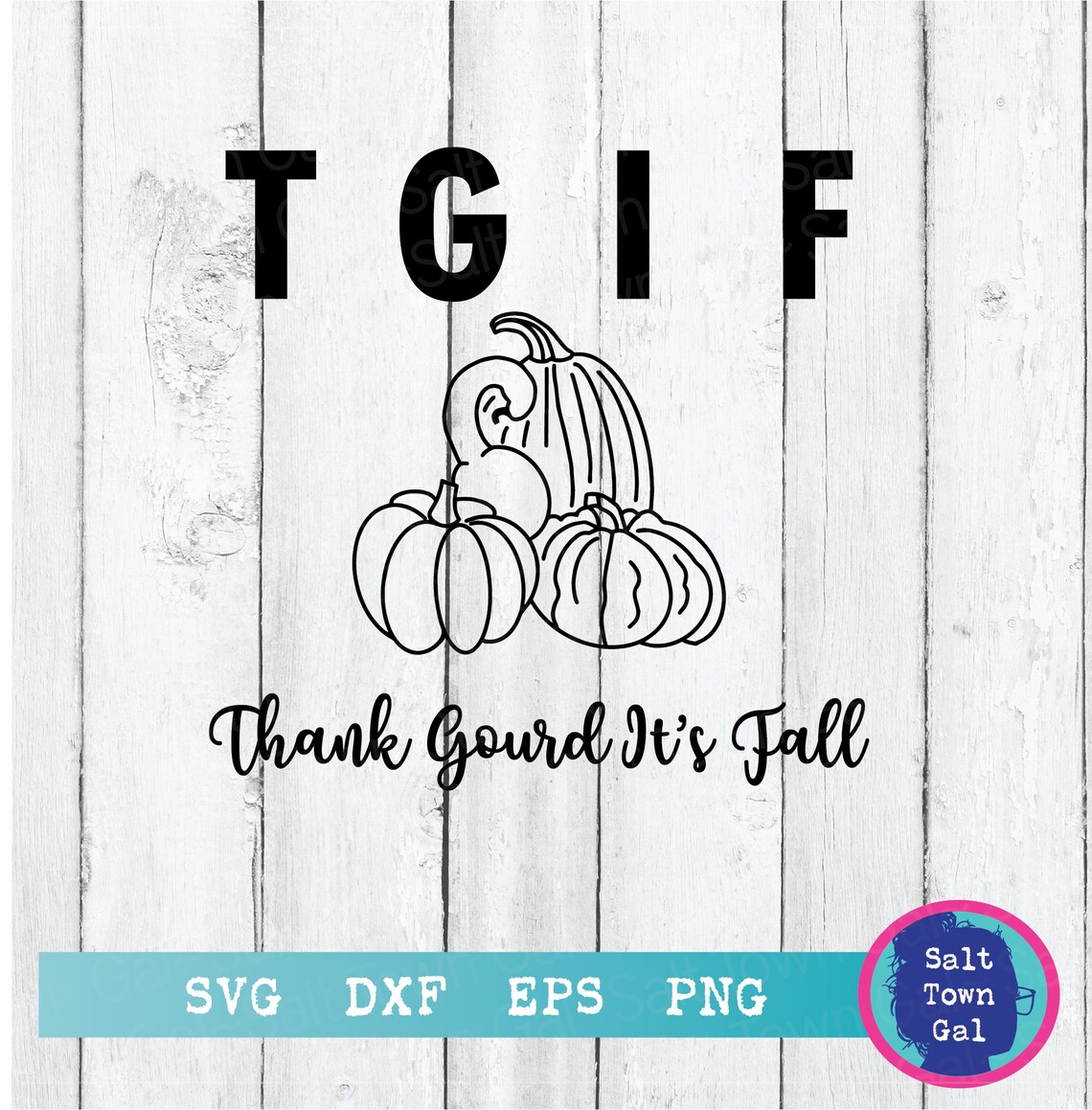 TGIF Svg-thank Gourd It's Fall Svg-tgif Fall Svg-thank - Etsy Canada