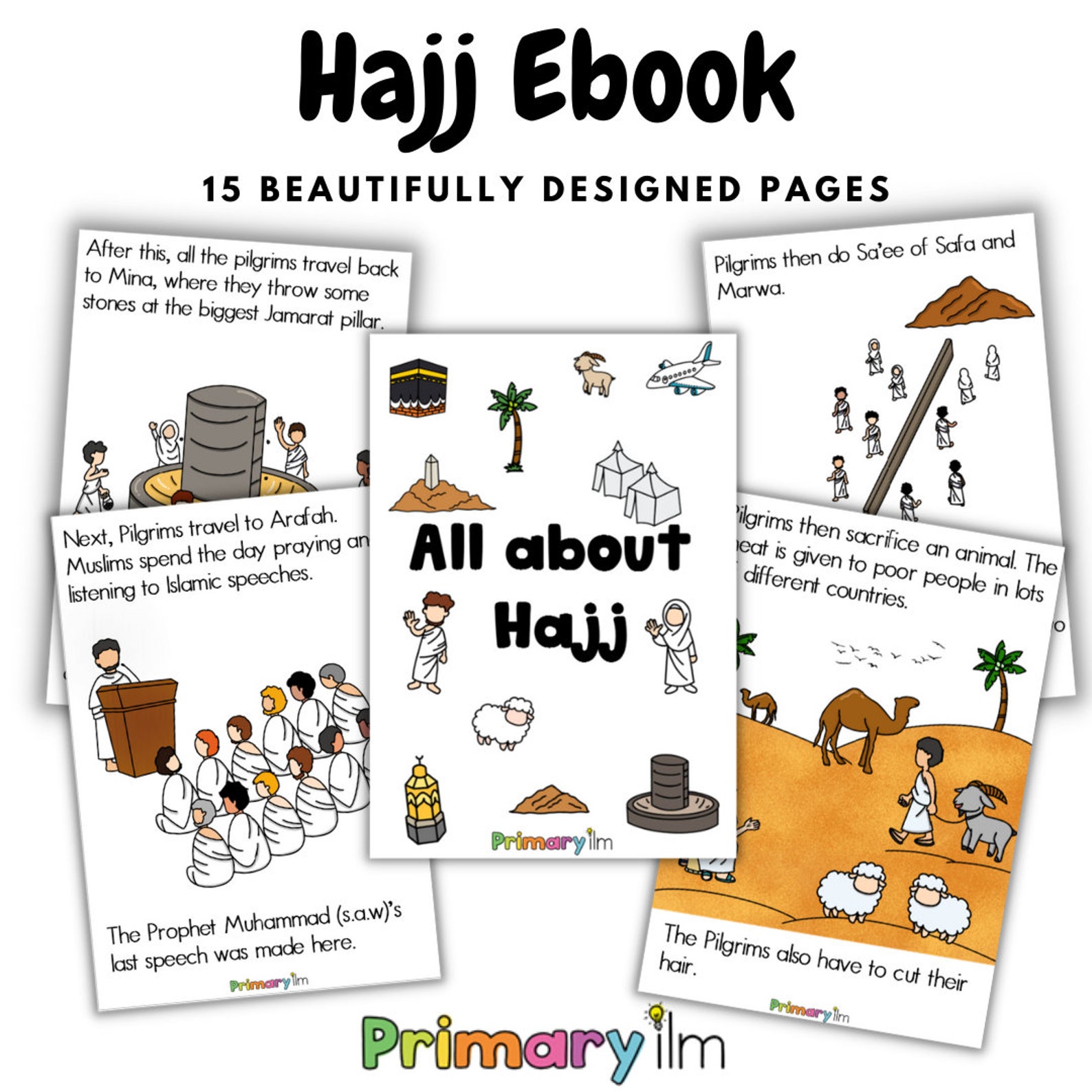 All About Hajj | Hajj Ebooks | My Little Ka'bah Booklet - Etsy