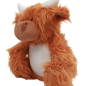 Personalised Highland Cow. Mumbles Soft Toy. - Etsy UK