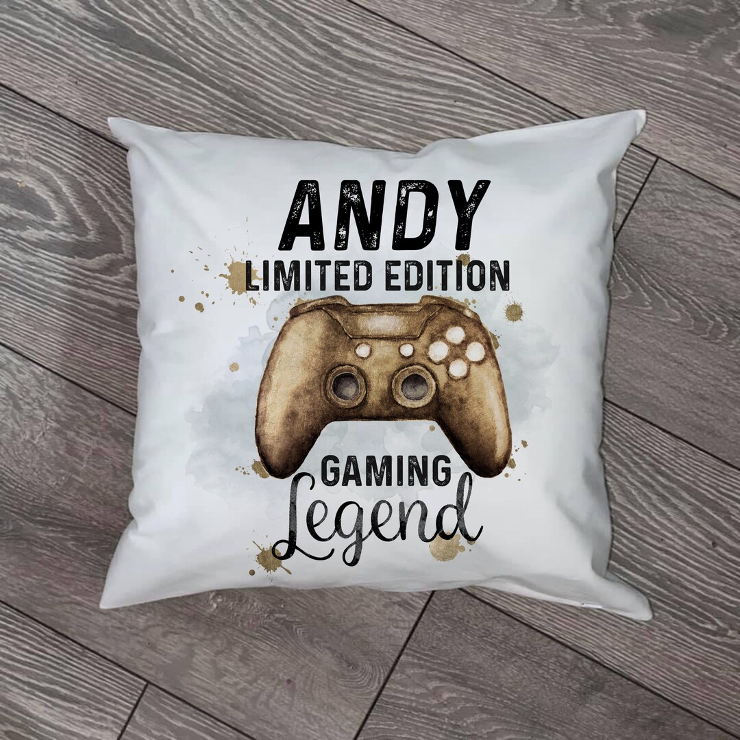 Personalised Gamer Cushion, Hand Controller, Gift for Gamers. - Etsy