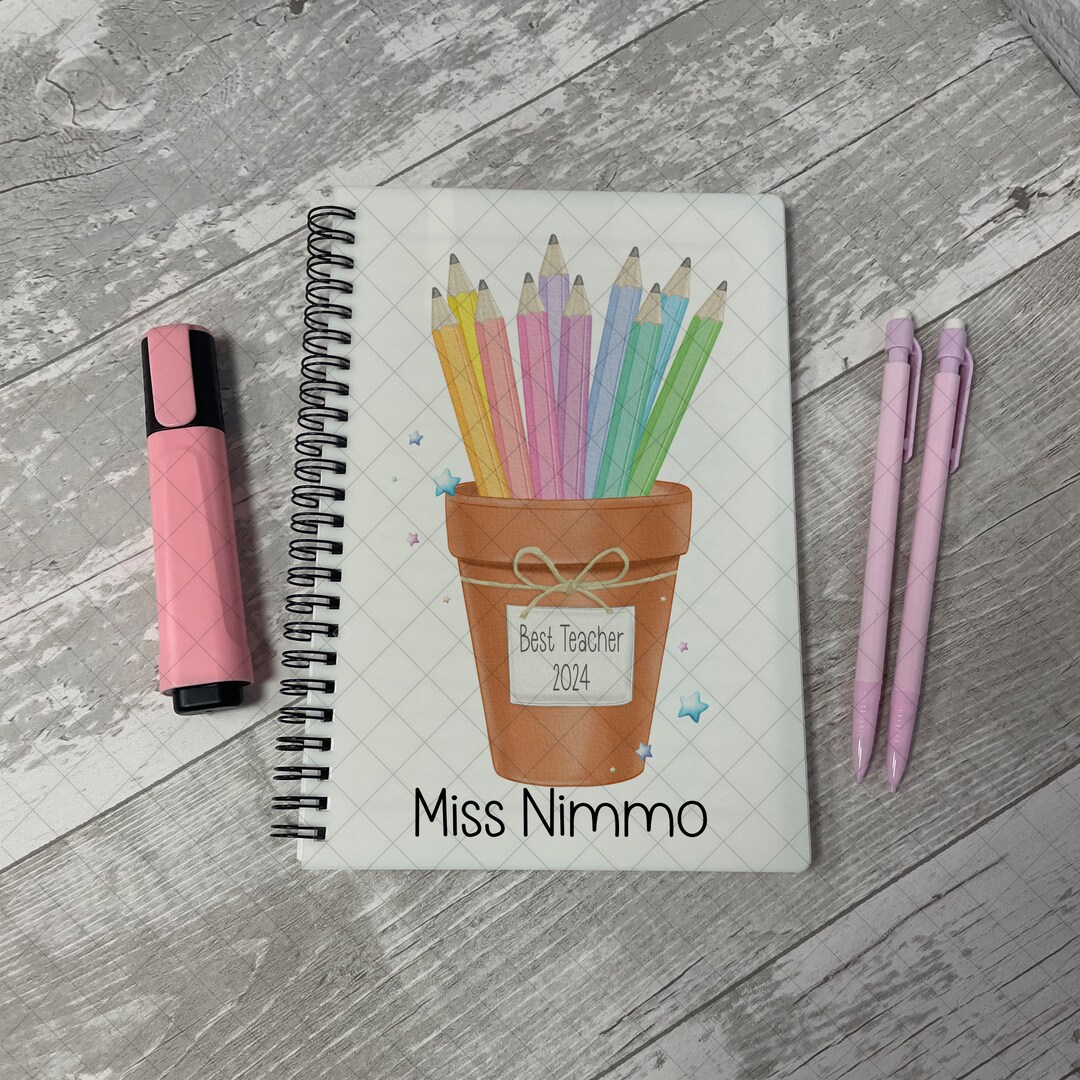 Personalised Teacher Notebook, End of Term Gifts. - Etsy