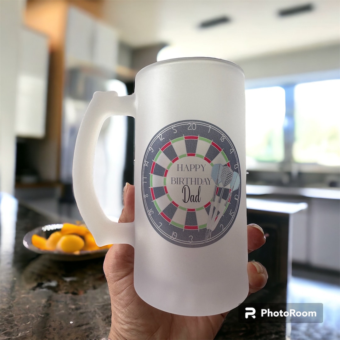 Personalised Darts Beer Glass, Darts Player Gift. - Etsy