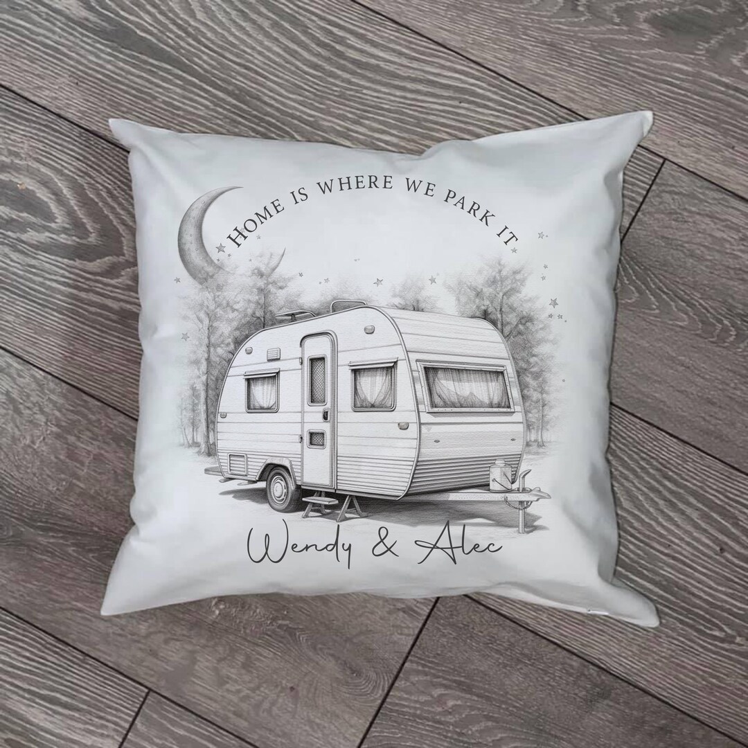 Personalised Caravan Scatter Cushion, Motorhome Decor, - Etsy